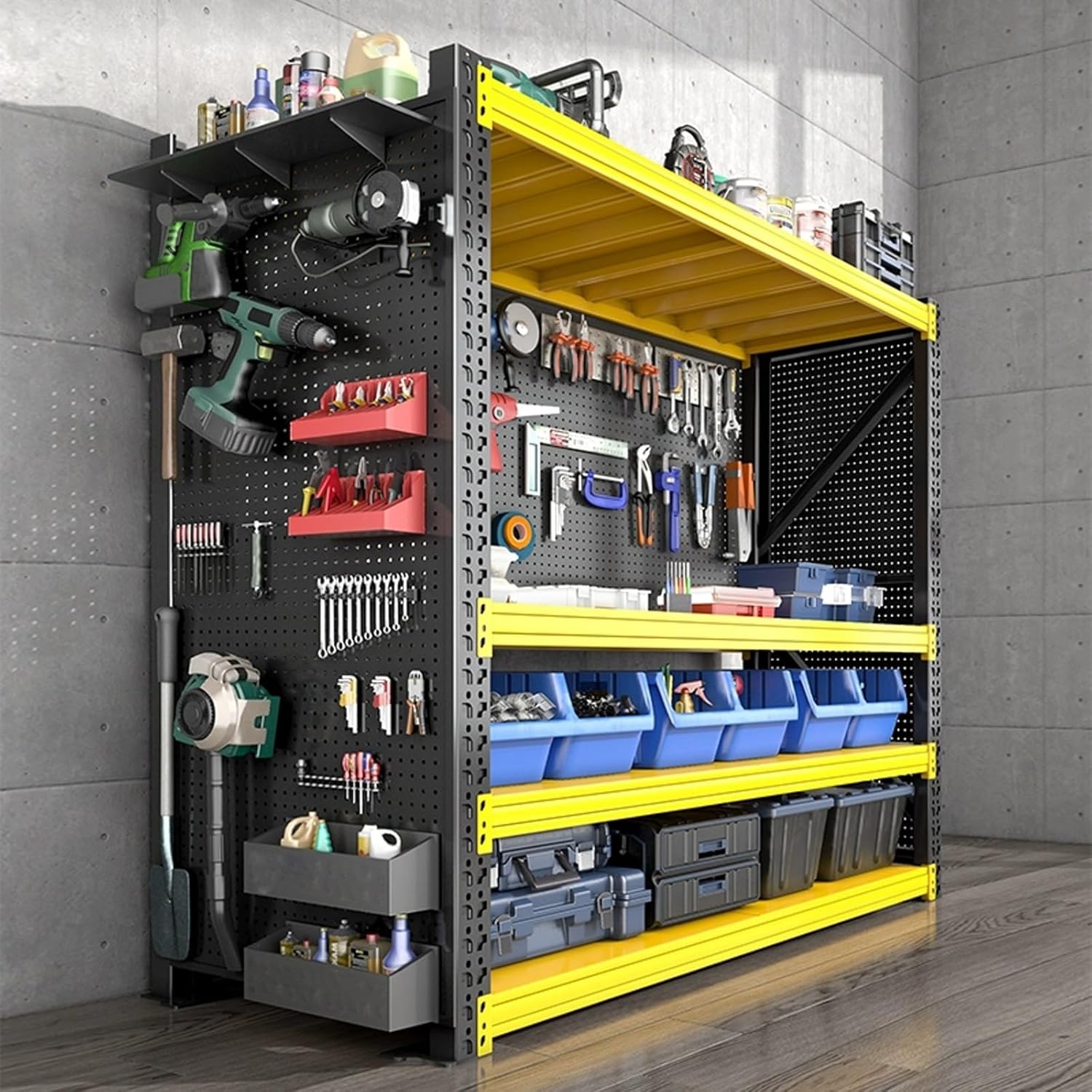 Amazon.com: Heavy-Duty Tool Organizer with 4 Adjustable Shelves, 660 ...