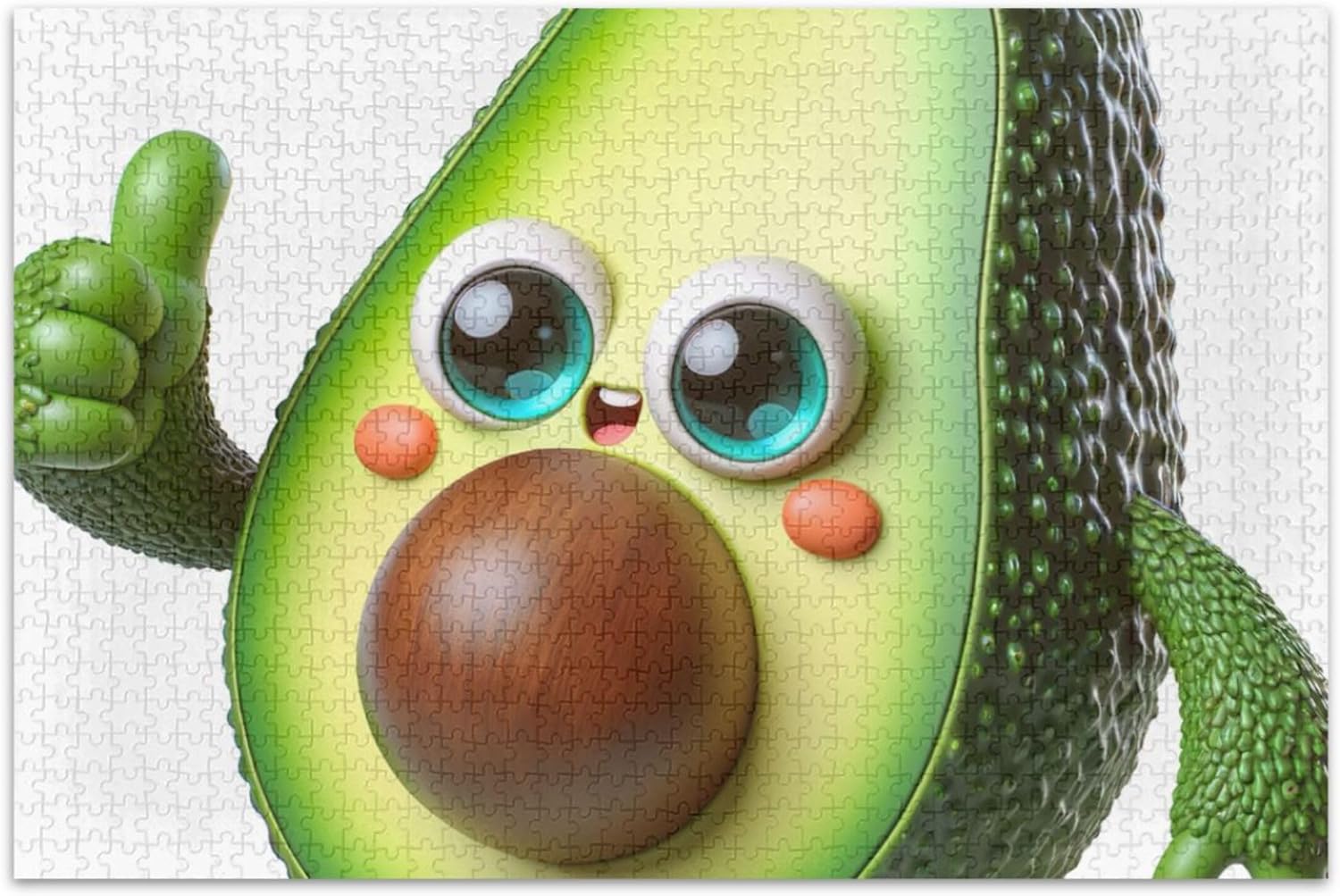 Amazon.com: 3D Avocado Funny Jigsaw Puzzle Adult 500 Pieces Colorful ...