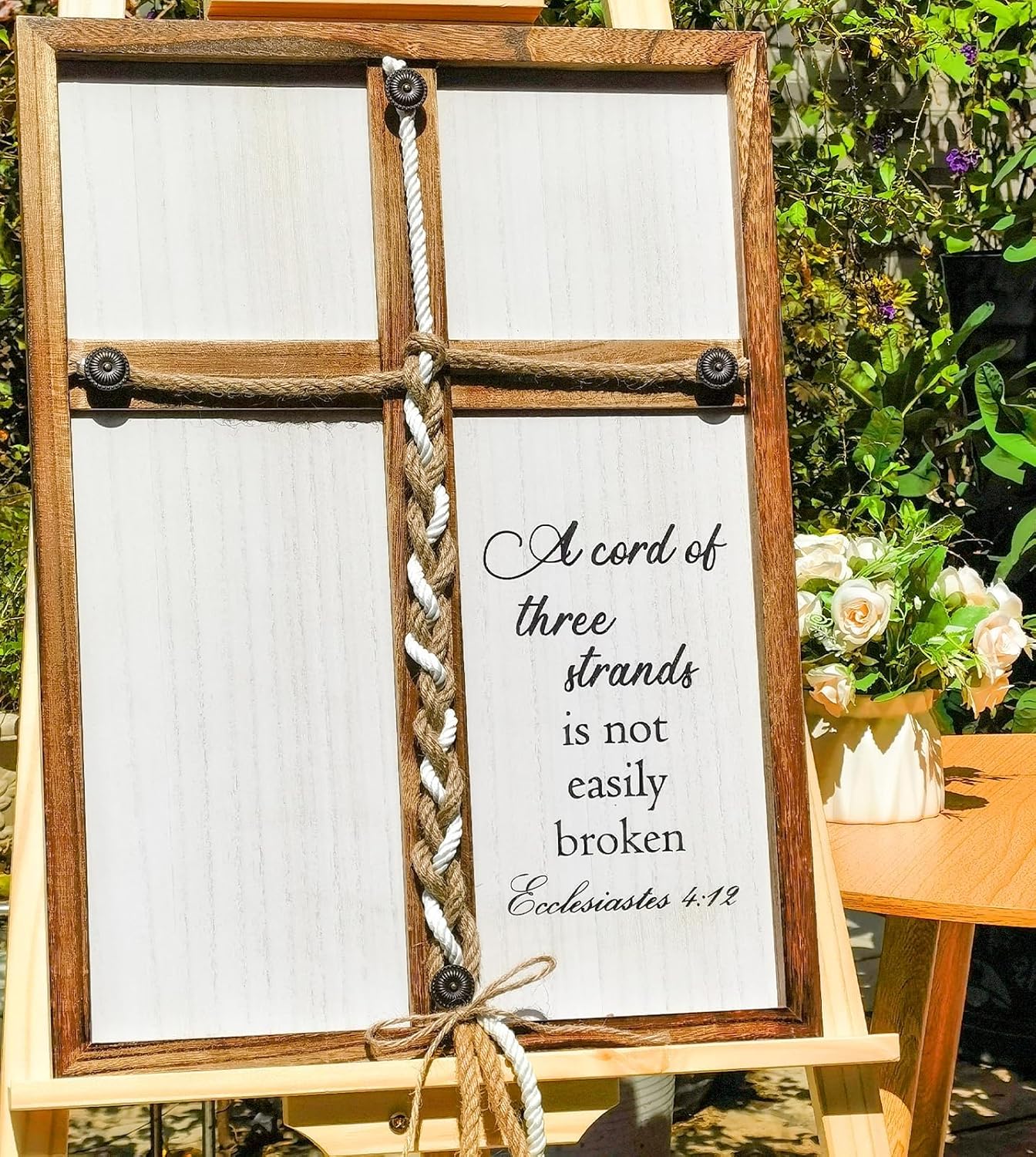 Amazon.com: Three Strands Cord Wedding Unity Sign, 16 × 22in A Cord of ...