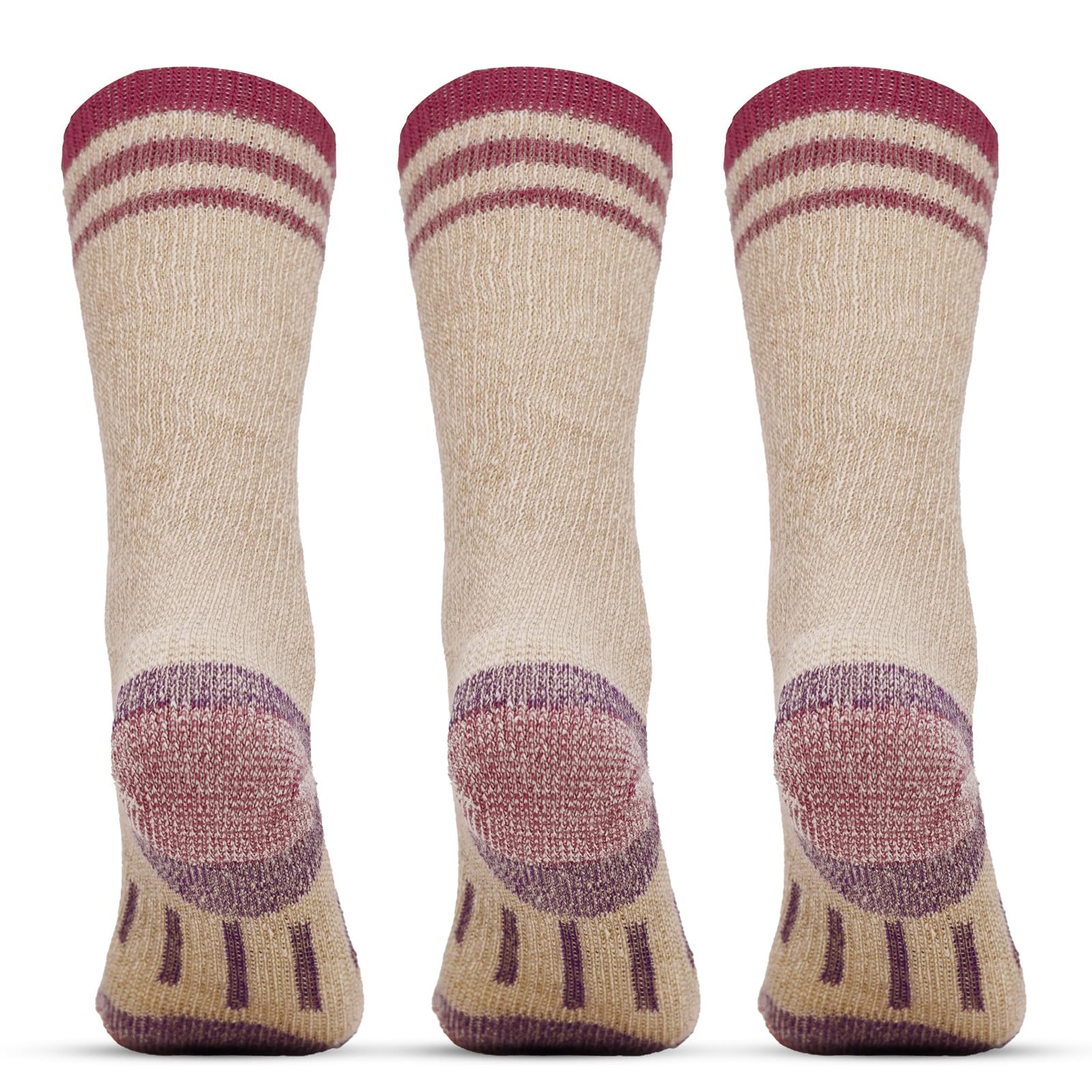 Snapklik.com : Merino Wool Outdoor Socks, 3 Pairs Heavyweight Warm ...
