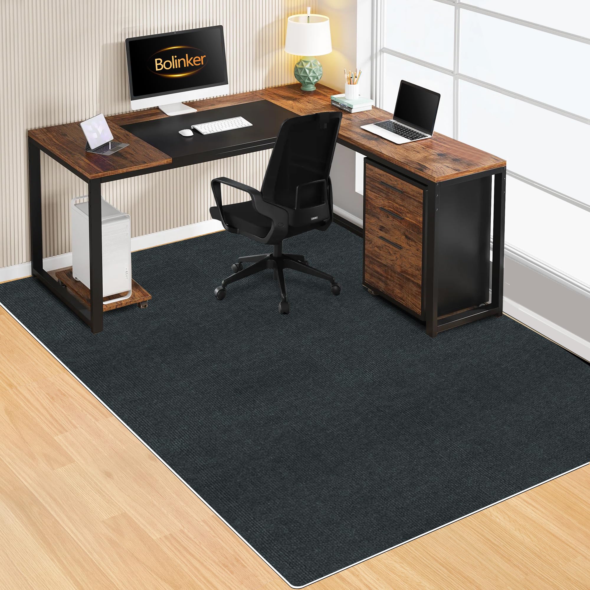 Bolinker Office Chair Mat Carpet Floor Mat Gaming Desk Mat Computer ...