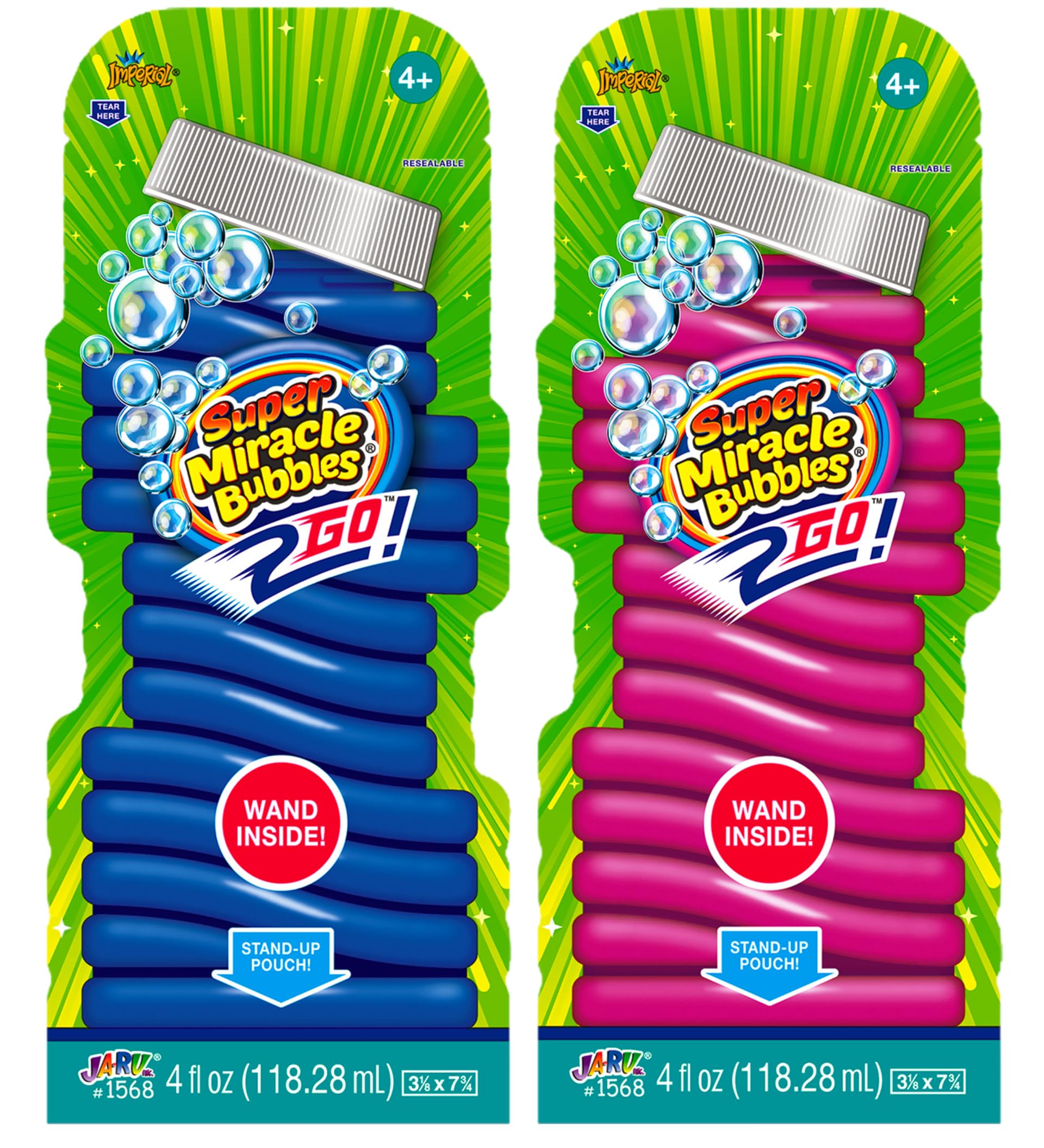 Amazon.com: JA-RU Bubble Solution w/Wand (2 Bottle) - Bubble Blower for ...