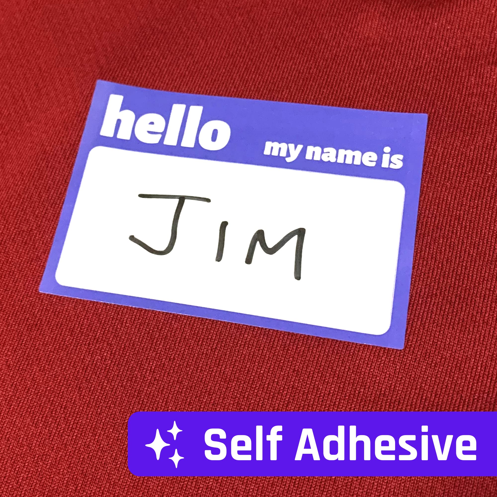 Snapklik.com : 200 Pieces - Hello My Name Is Stickers
