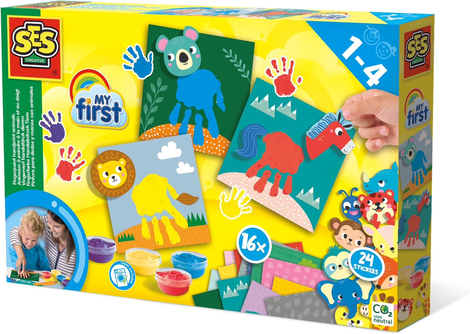 SES Creative 14481 My First - Fingerprint Paint Art Fun Painting Set ...