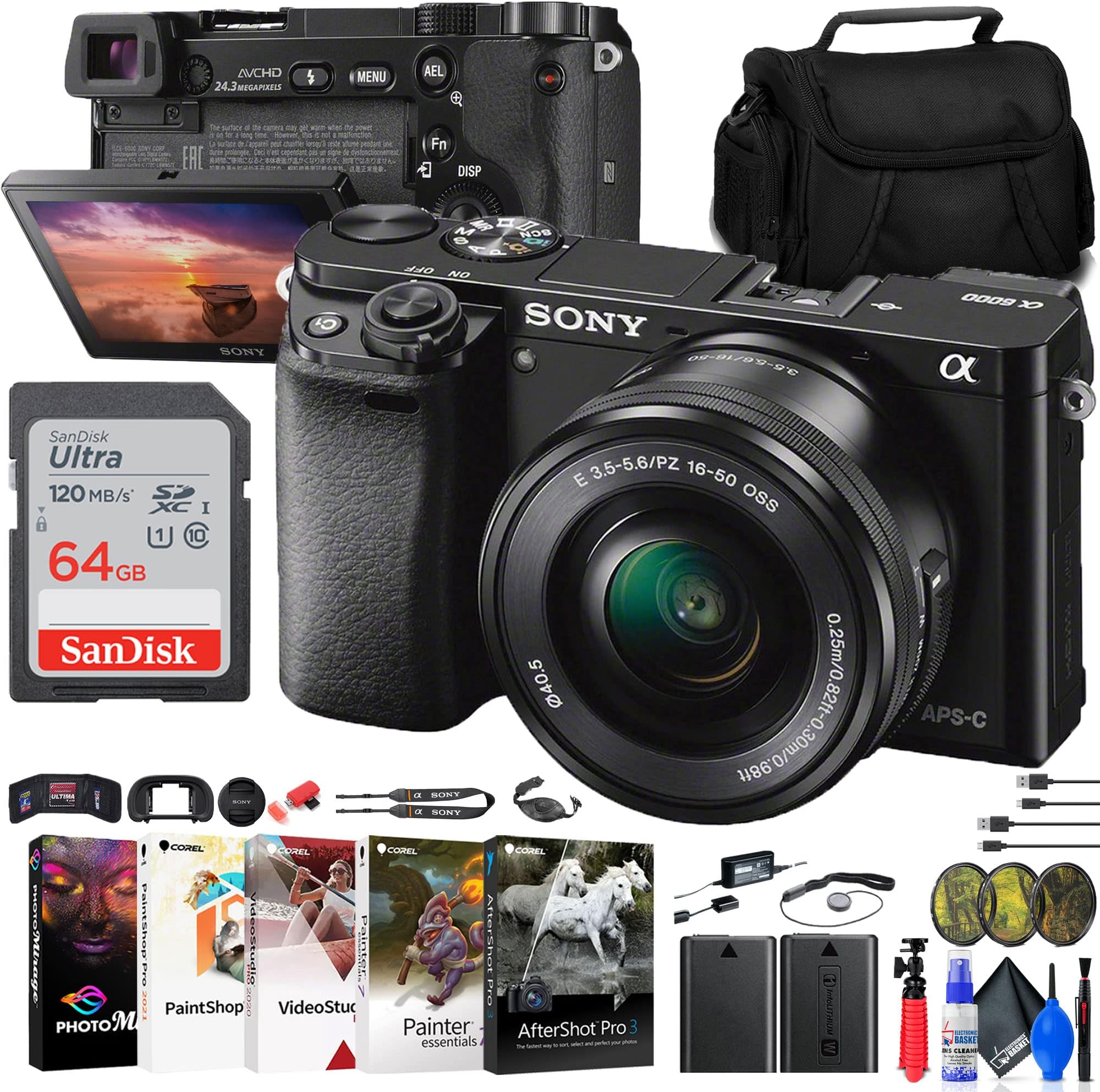 Amazon.com : Sony Alpha a6000 Mirrorless Digital Camera 24.3MP SLR ...