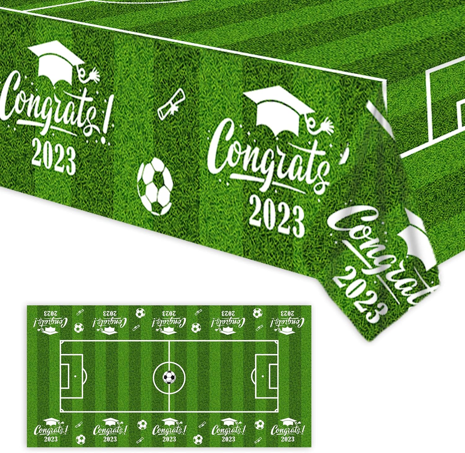 Amazon.com: Junliang Graduation Football Tablecloths Sports Theme Table ...