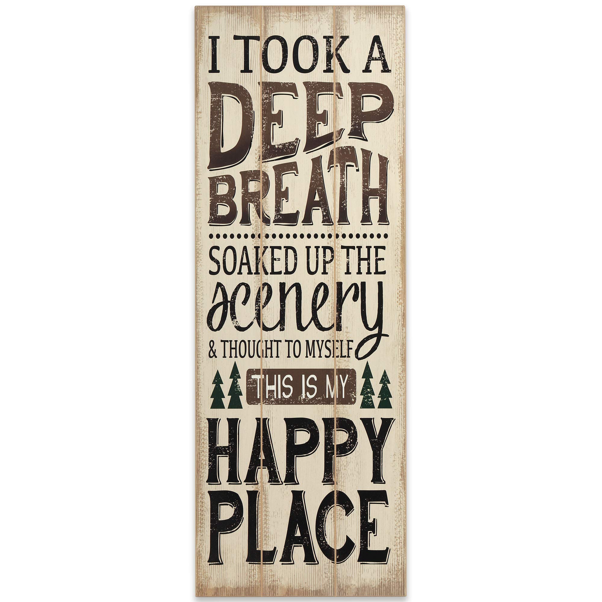 Amazon.com: This is My Happy Place Wall Decor - Large Rustic Sign for ...