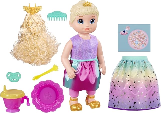 Amazon.com: Baby Alive Big Princess Ellie Doll 18 Inch (45cm) Baby ...