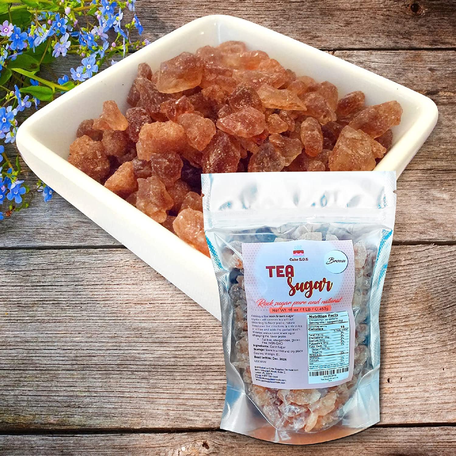 Snapklik.com : Rock Tea Sugar Brown 1 Lb