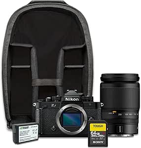 Amazon.com : Nikon Zf Mirrorless Full Frame Sensor Camera (Black) - 4K Video Recording and ...