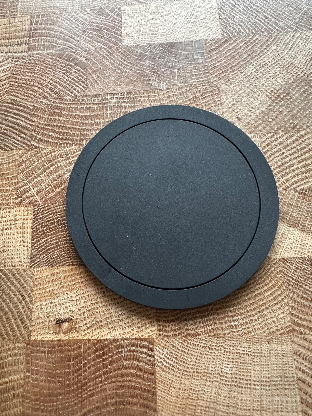 6 Pcs Silicone Coasters for Drinks, Black Round Drink Cup Mats with ...