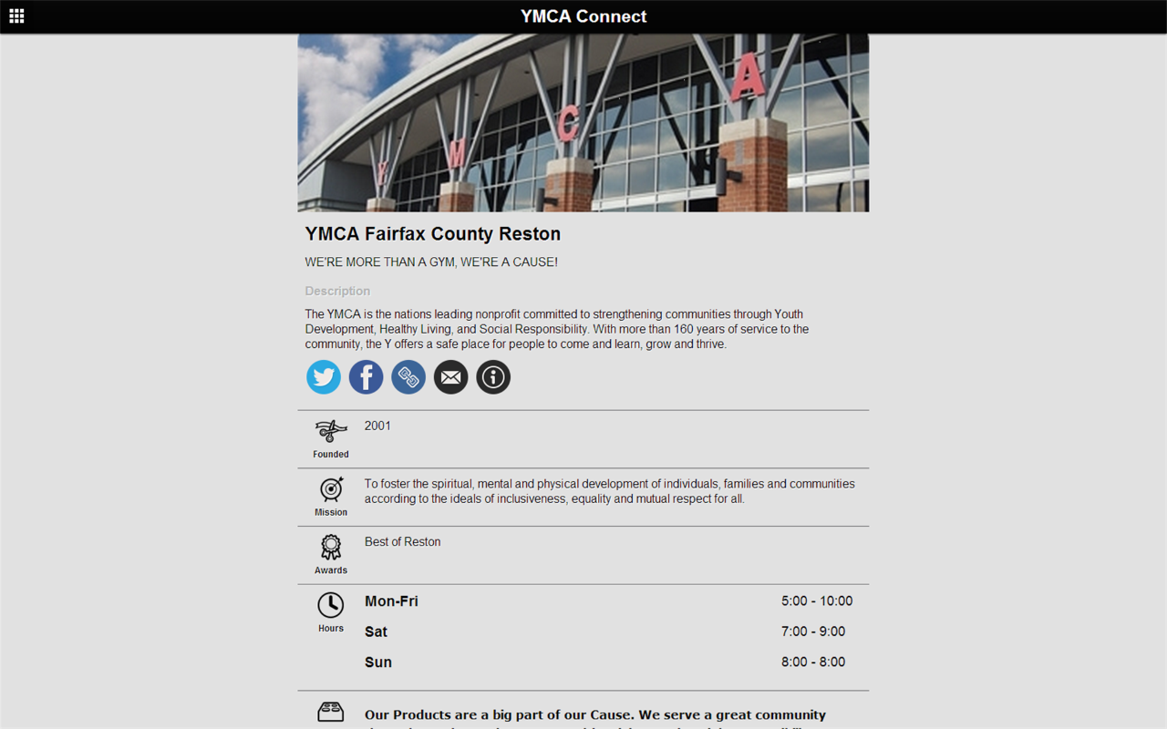YMCA Reston Connect - App on Amazon Appstore