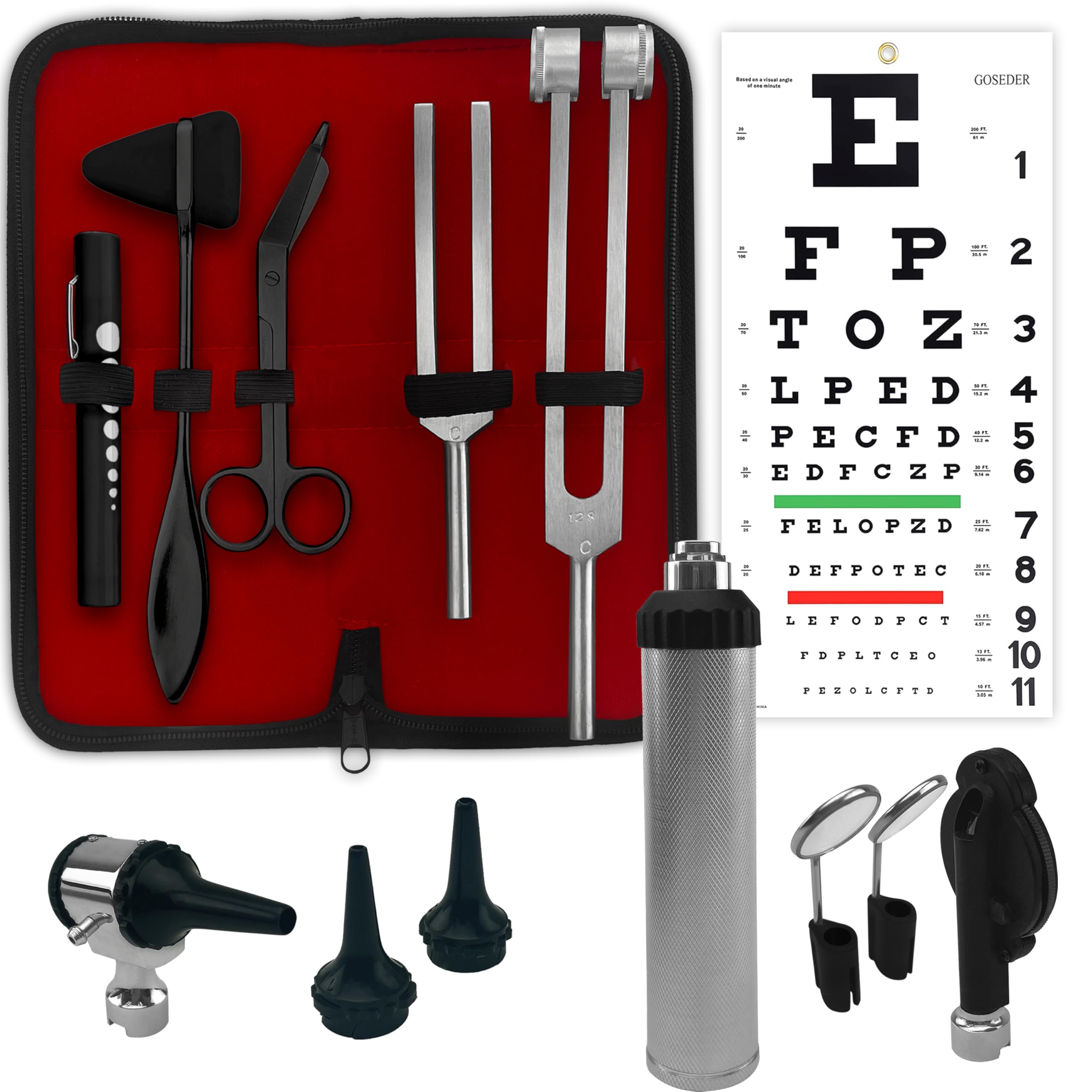 Amazon.com: Multi Purpose Diagnostic kit for Neurological, EMT and Eye ...