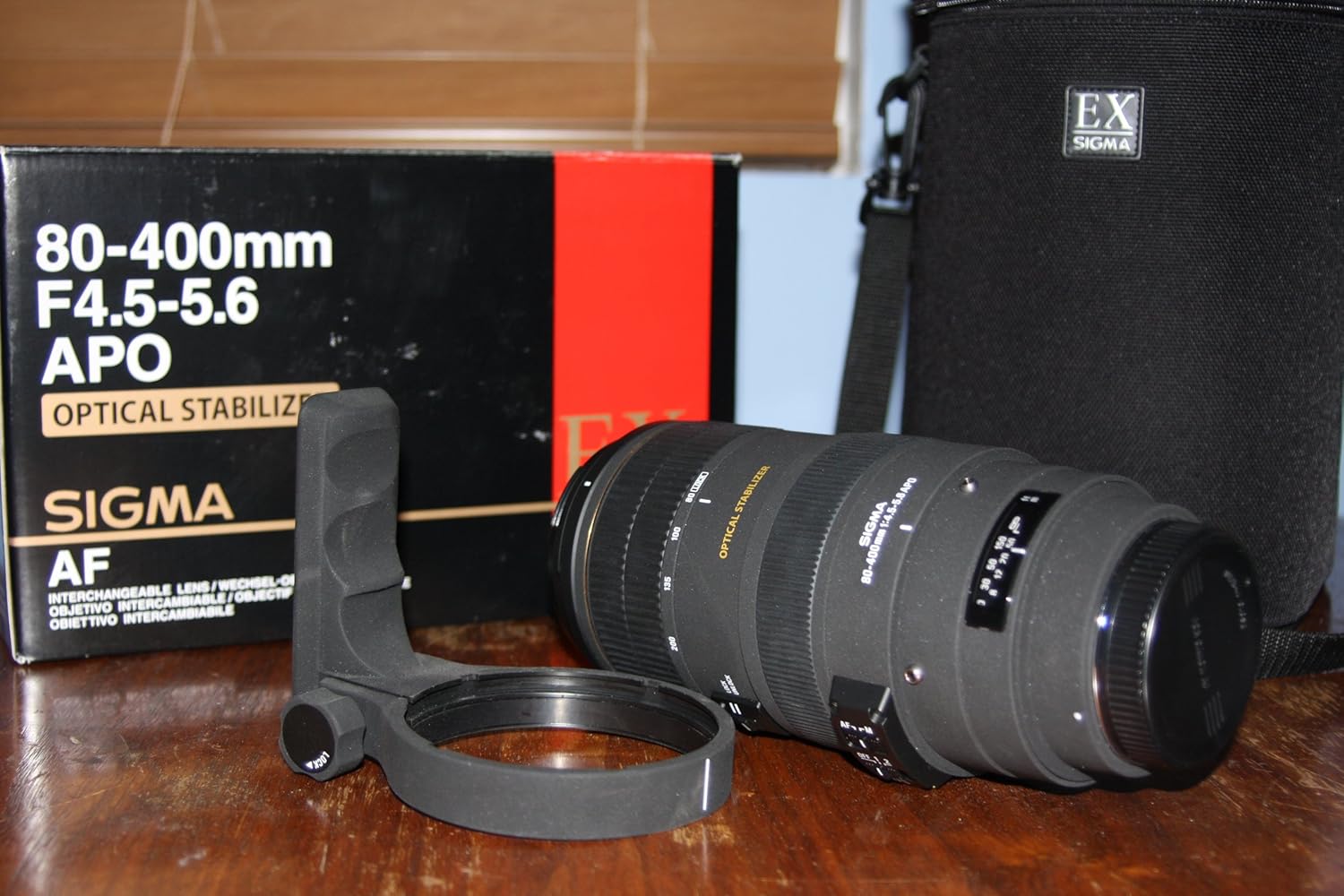 Sigma 80-400mm f/4.5-5.6 EX OS APO RF Telephoto Zoom Lens for Canon SLR ...