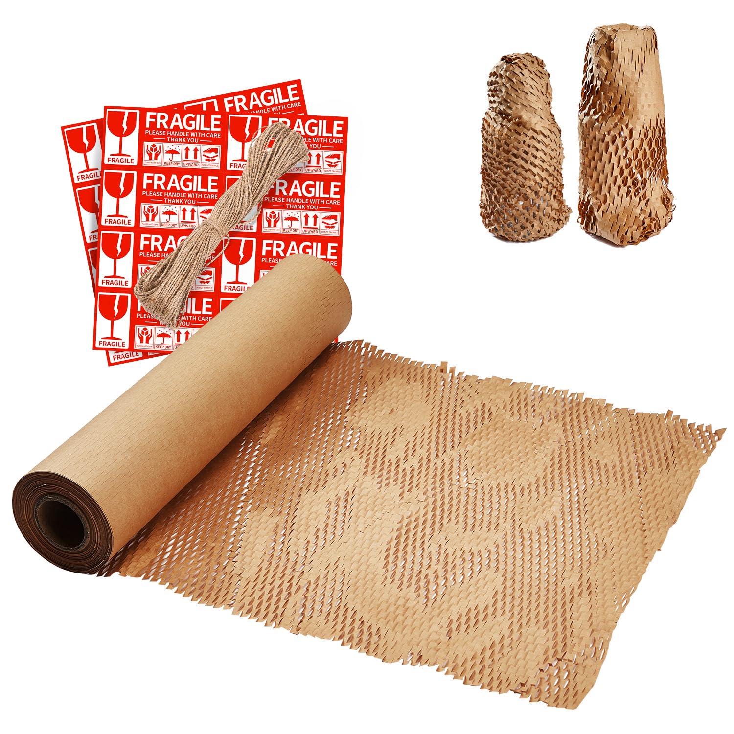 Amazon.com: MUNBYN Honeycomb Packing Paper, 15 Inches x 165 Feet Bubble ...