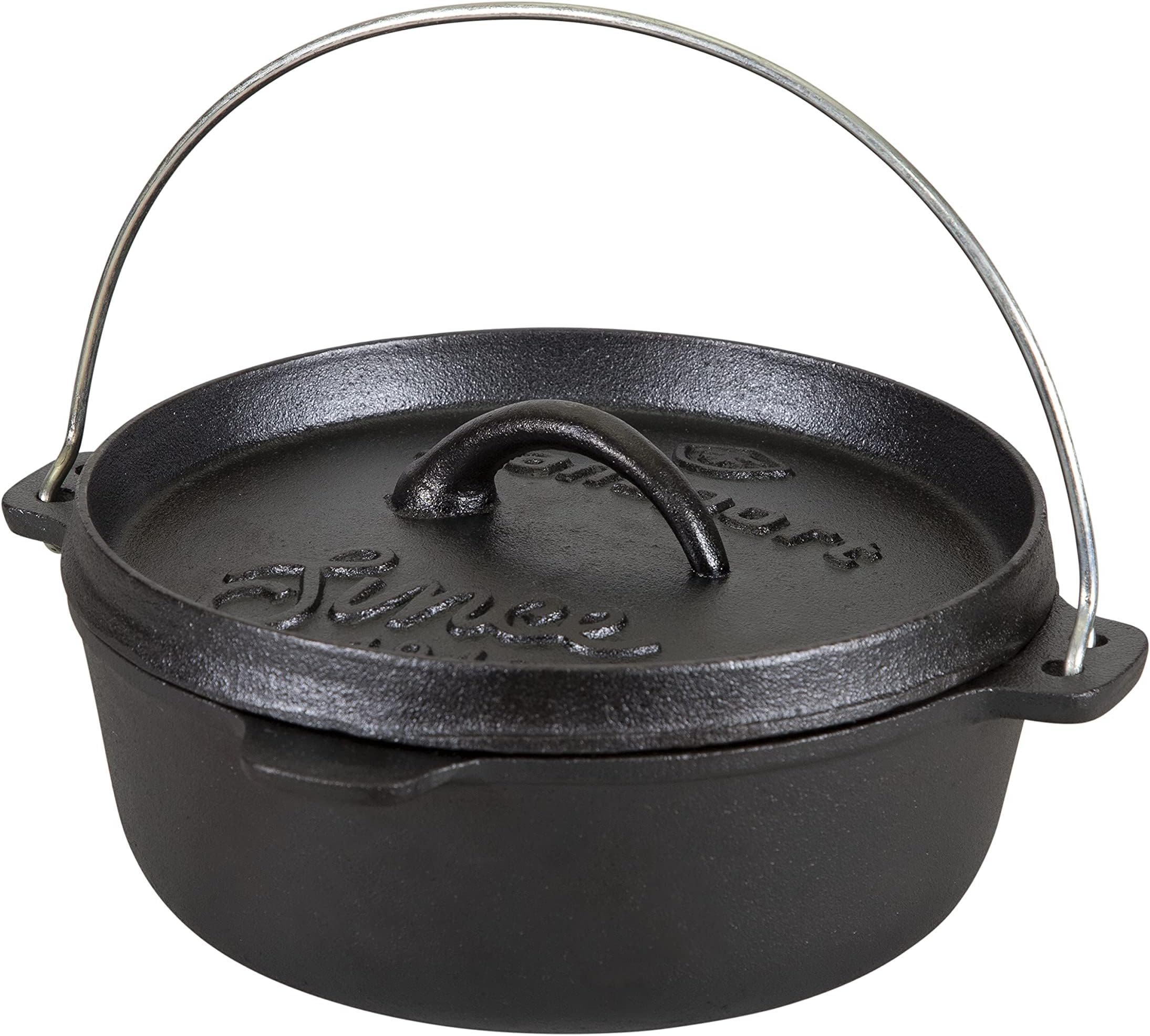 Amazon.com: Cajun Classic 16-Quart Seasoned Cast Iron Dutch Oven ...