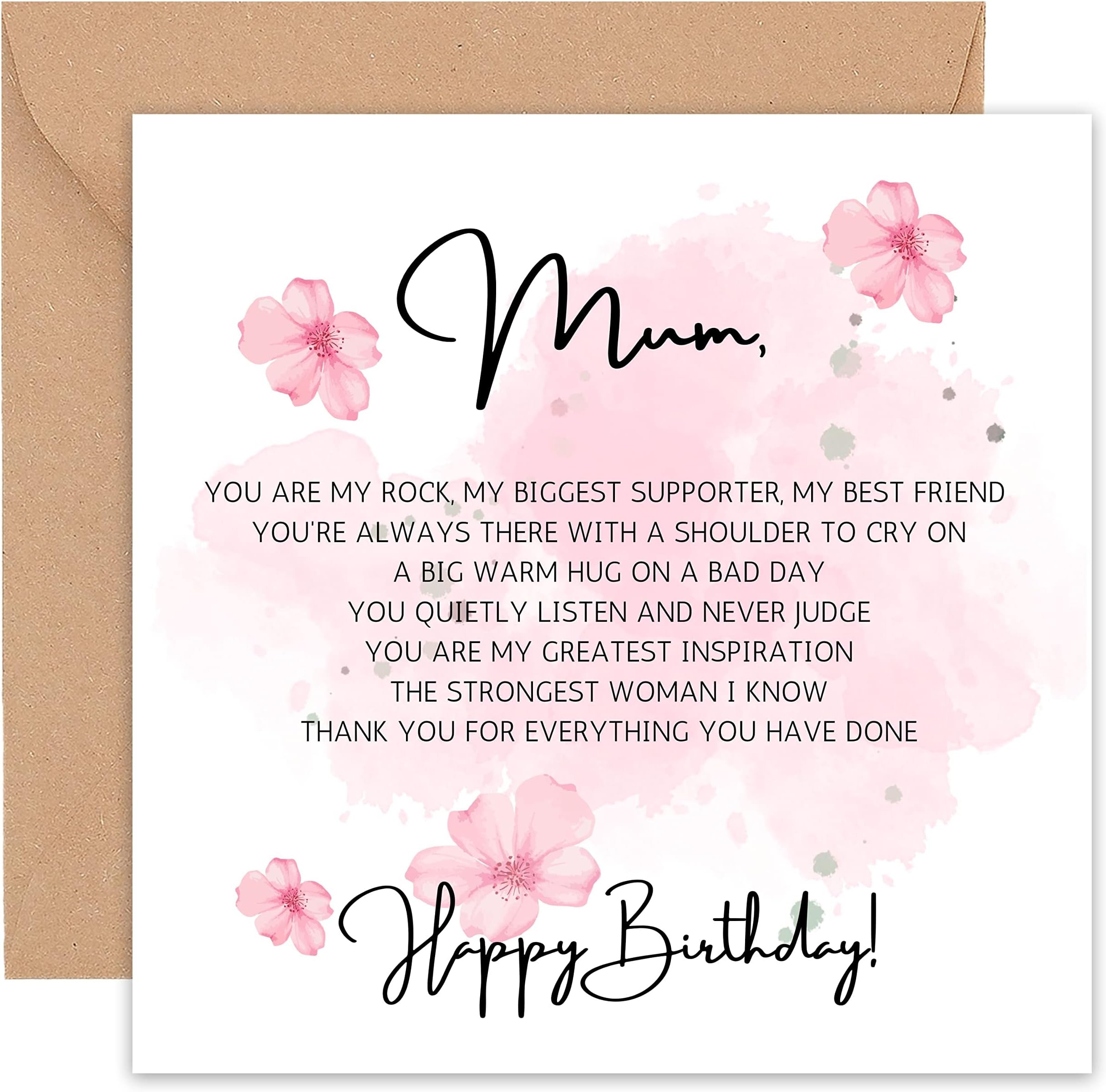 Mum Birthday Cards - From Son Daughter - 60th 70th 80th 90th - Happy ...