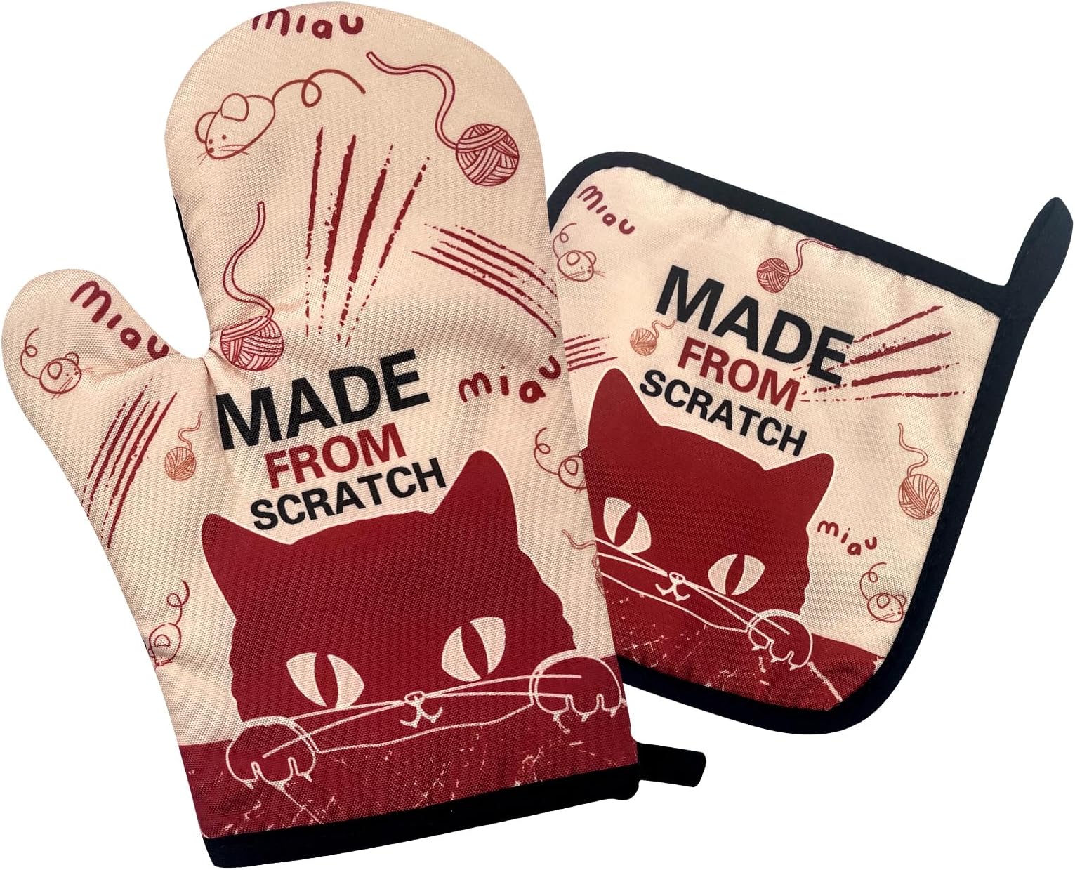 Amazon.com: The Secret Ingredient is Cat Hair,Funny Oven Mitts and Pot ...