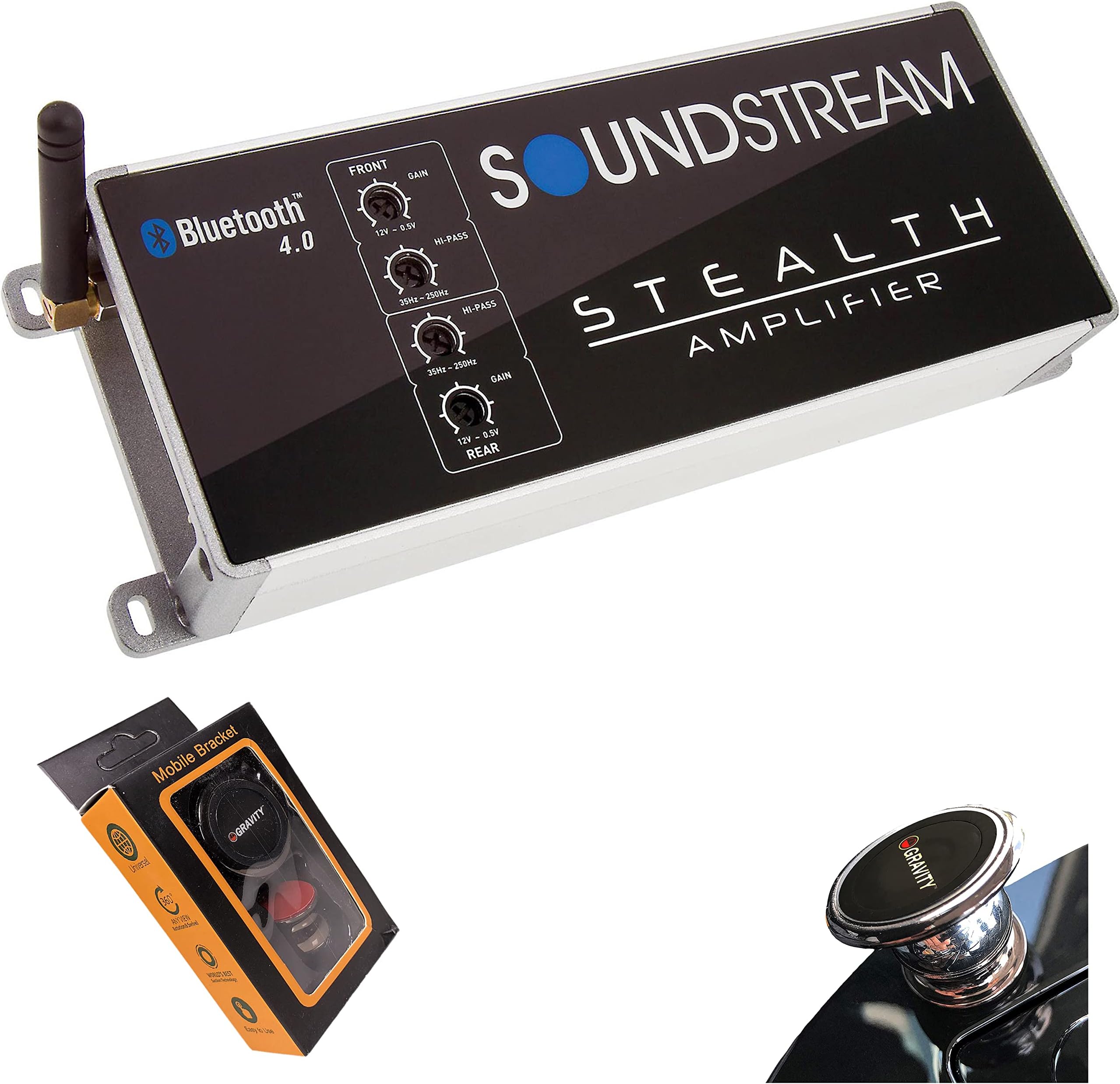 Amazon.com: Soundstream ST4.1000DB ST4.10000DB Stealth Series 1000W ...