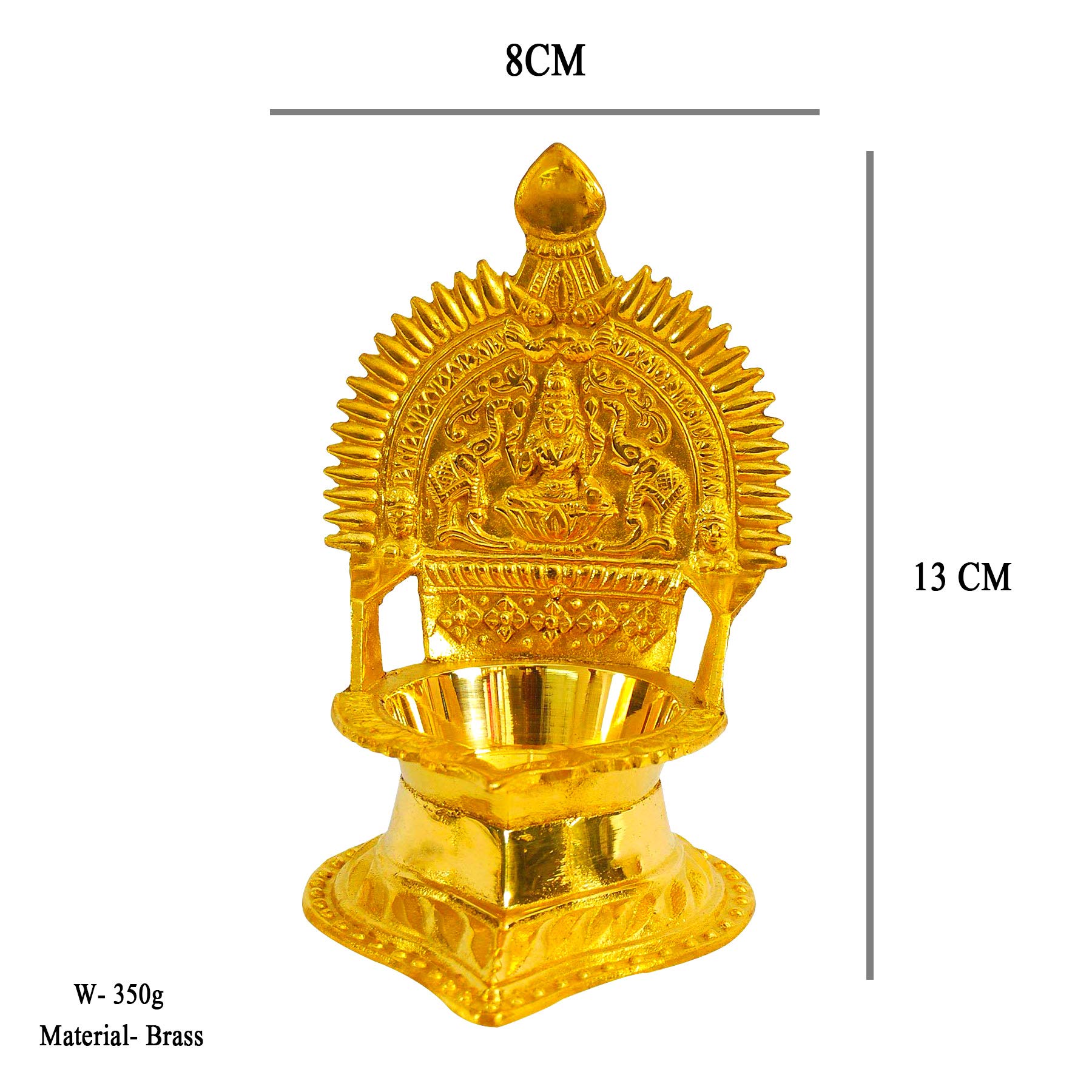 Buy Pooja And Prayer Lamps Brass BSM Kamatchi Amman Vilaku/Lakshmi Devi ...