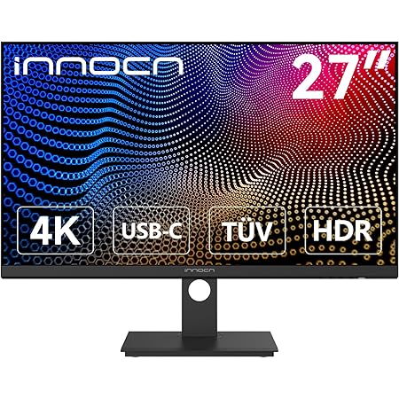 INNOCN - Monitor 4K de 27 pulgadas UHD 3840 x 2160 LCD IPS HDR400, USB ...