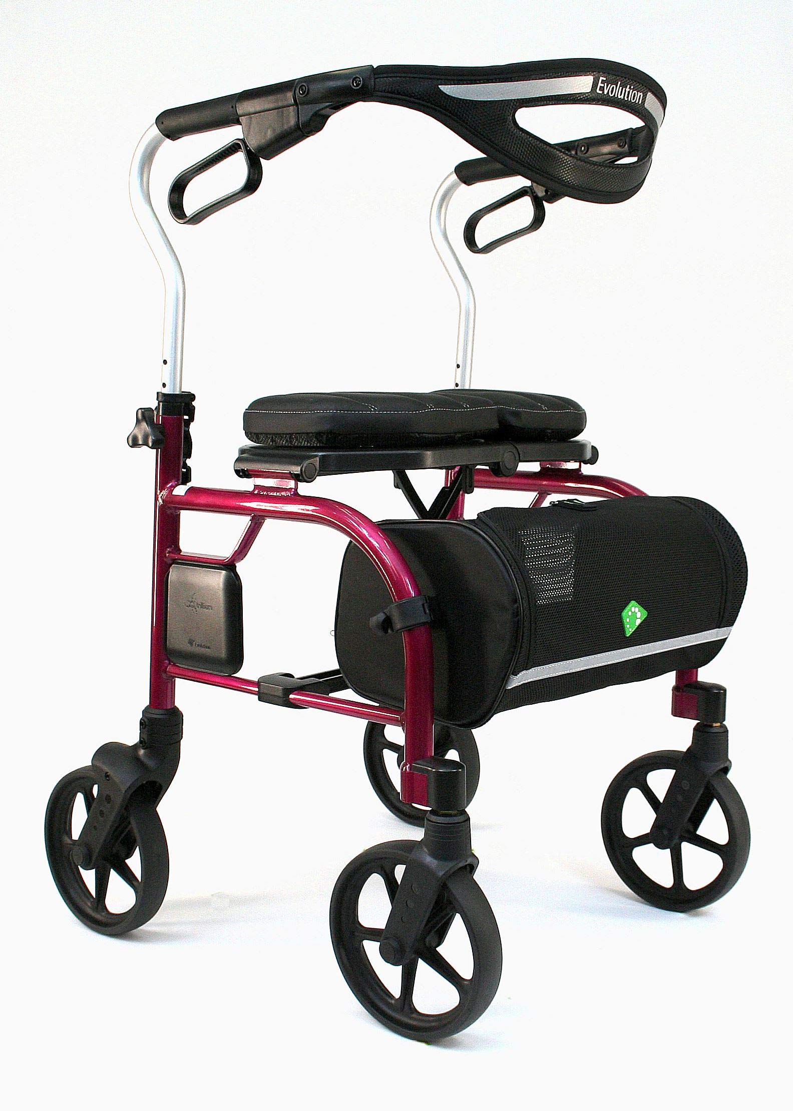 Evolution Trillium Lightweight Walker Rollator with Seat, Red for sale ...
