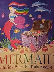 Mermaid Coloring Book for Kids Ages 4-8: 40 Cute, Unique Coloring Pages ...