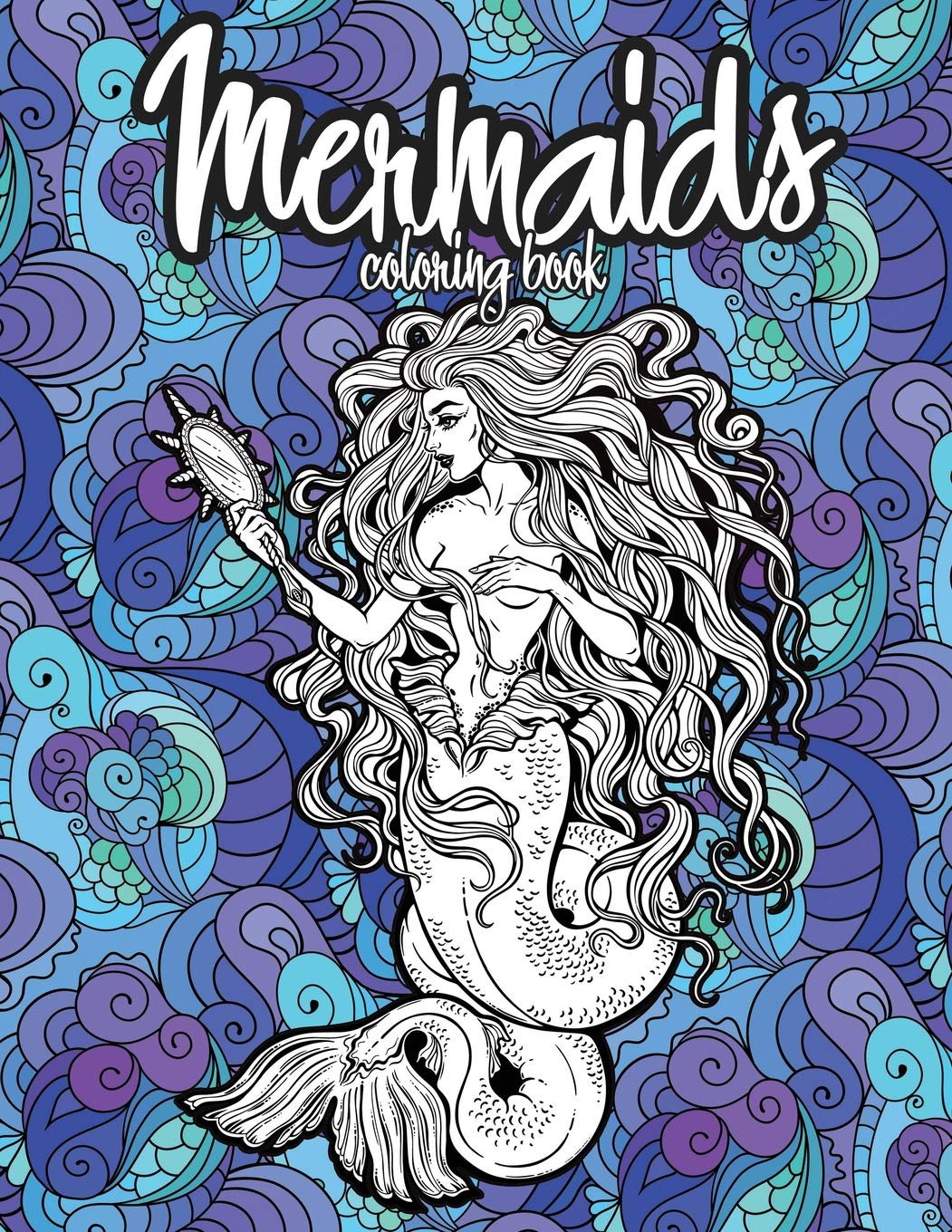 Mermaid Adult Coloring Pages