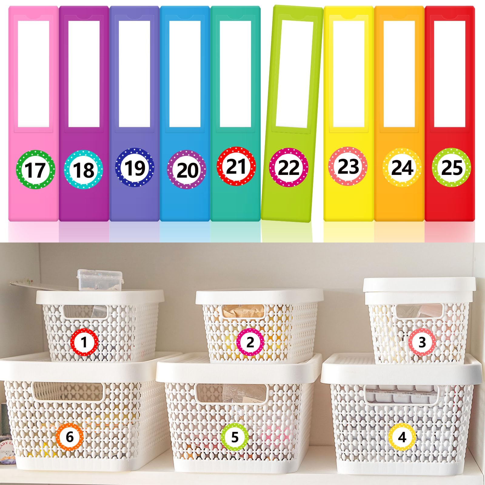 Snapklik.com : 1 Inch Number Stickers 1-40, 24 Sheets Consecutive ...