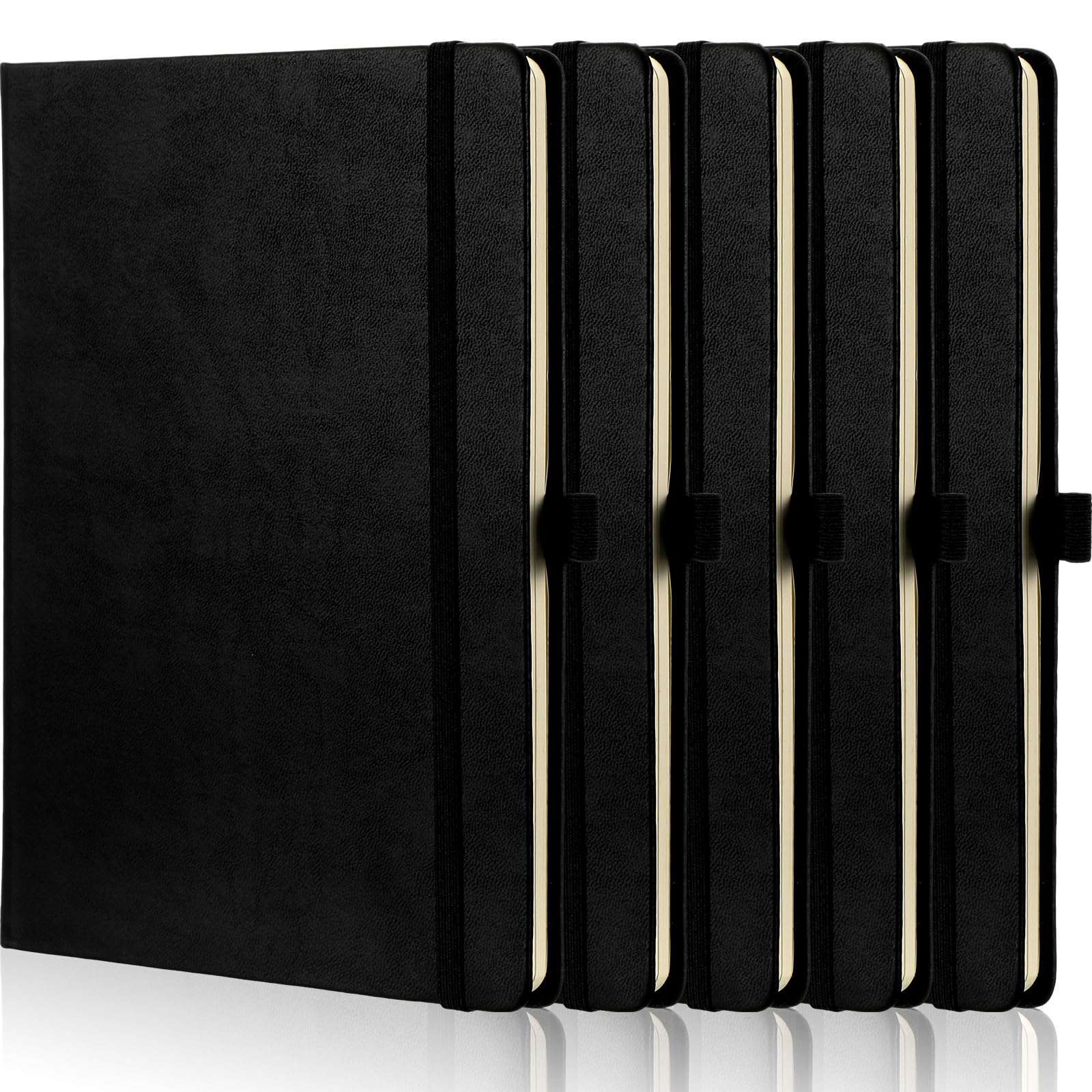 Sinmoe 5 Pack A5 Notebook Hardback Journal Notebook 160 Pages/ 80 ...