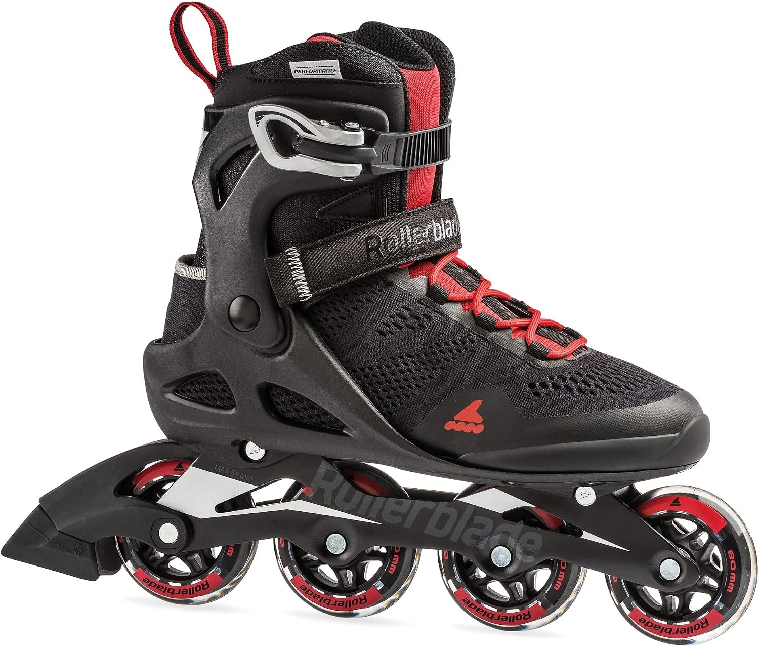 Rollerblade 2019 Macroblade 80 Inline Skates - Black/Red : Amazon.co.uk ...