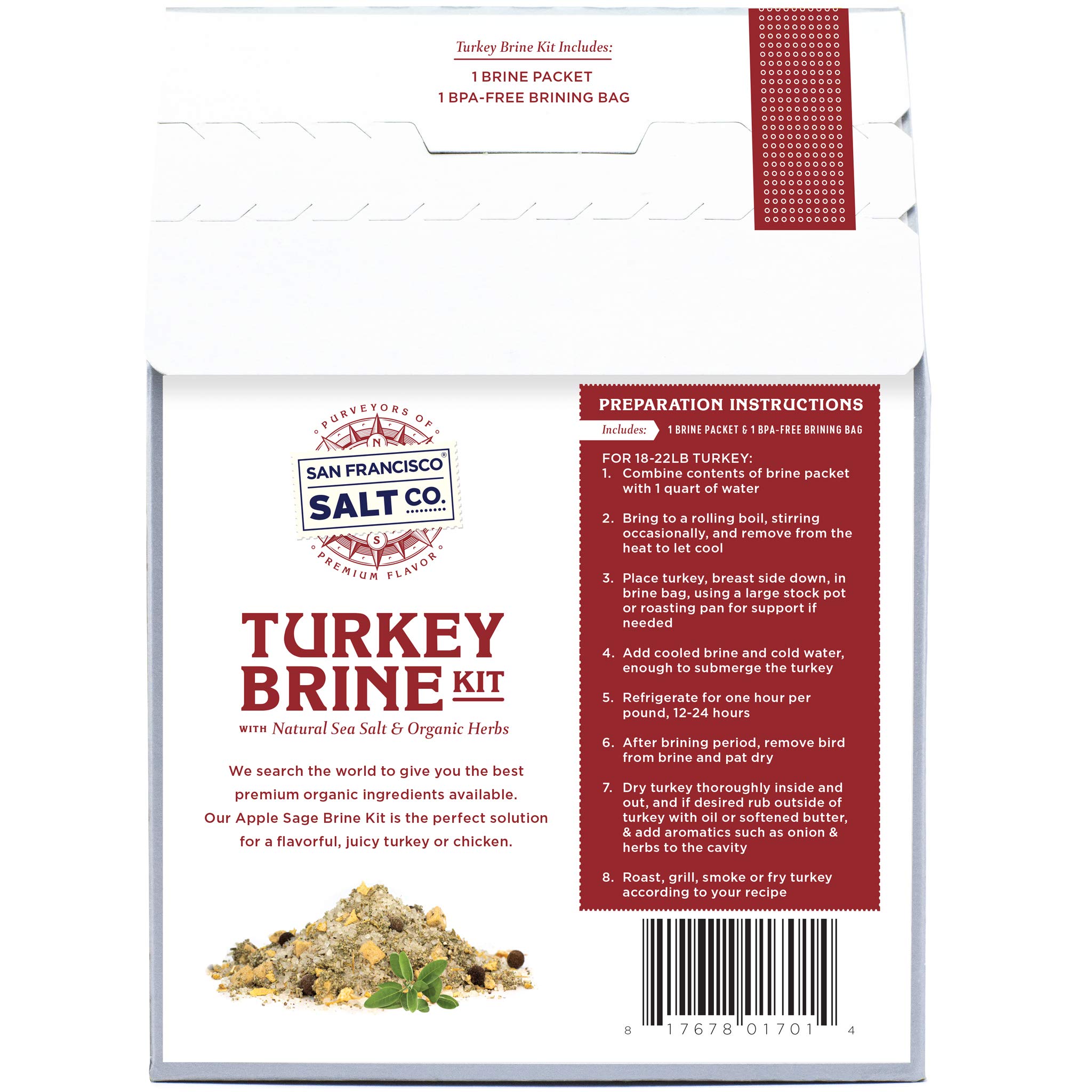 Snapklik.com : Organic Turkey Brine Kit - 16 Oz Apple Sage