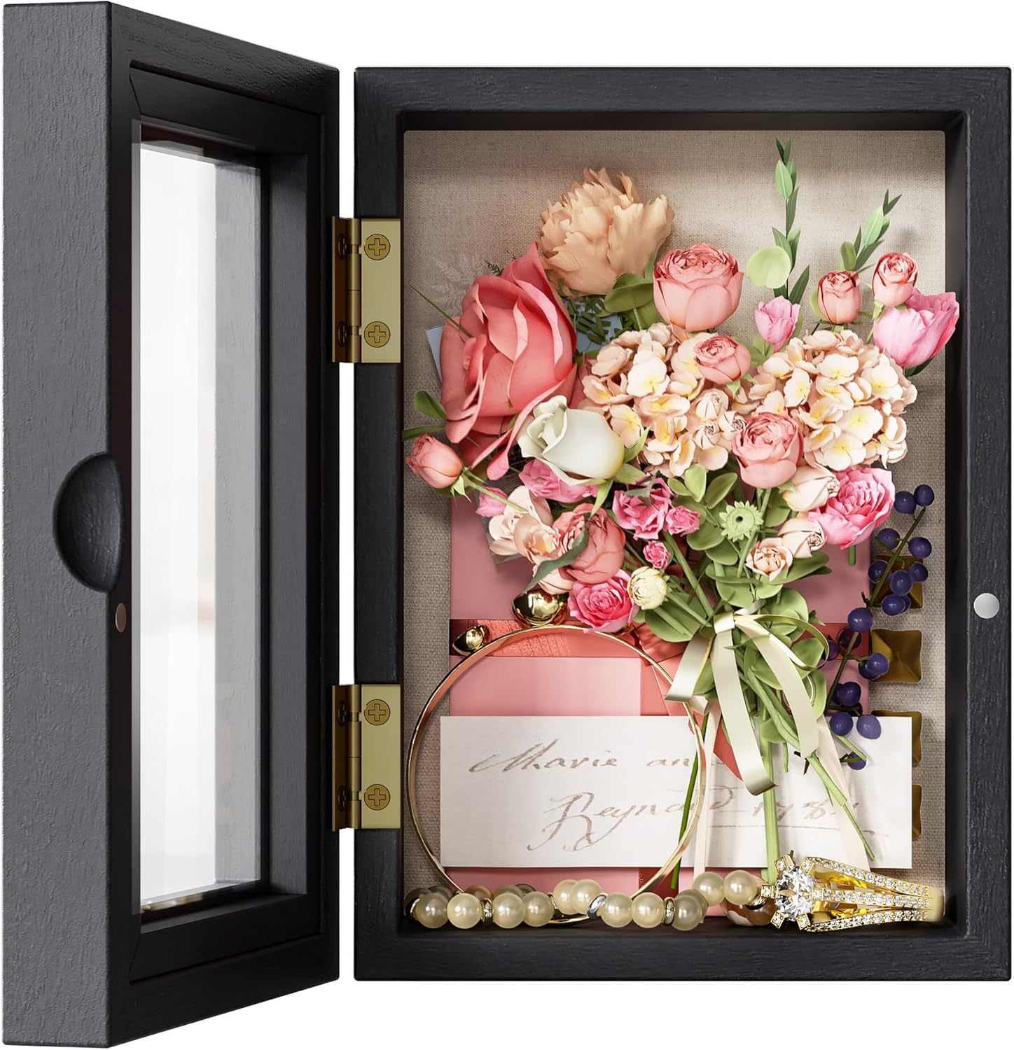 Amazon.com - SZQINJI Shadow Box Frame 5x7, Small Shadow Boxes Display ...