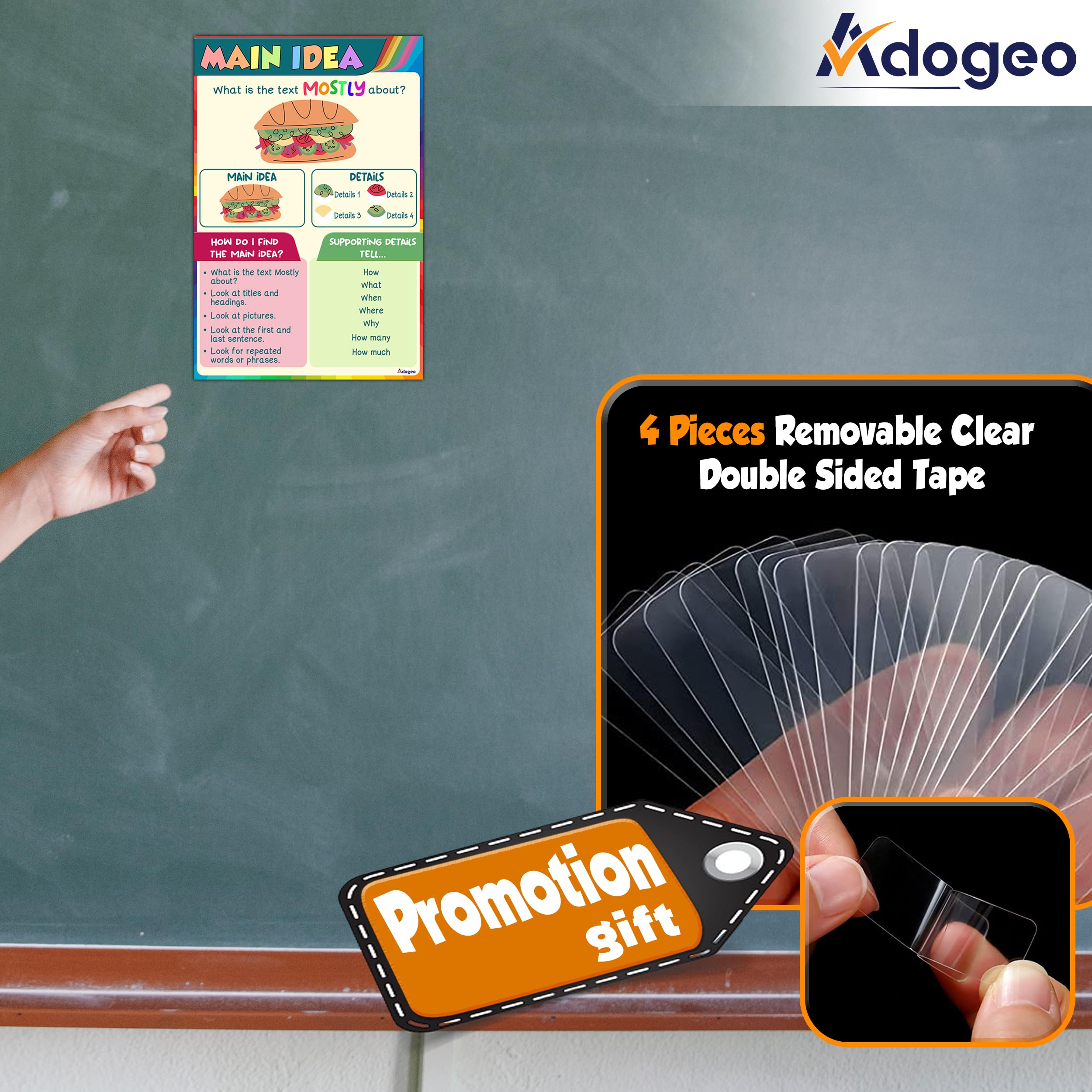 Snapklik.com : Main Idea Poster For Classroom - Reading Comprehension ...