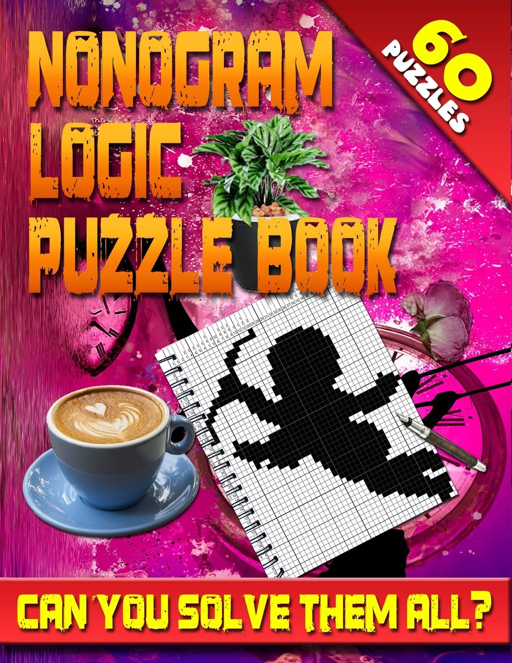 Nonogram Logic Puzzle Book: 60 Japanese Picross / Crossword / Griddlers ...