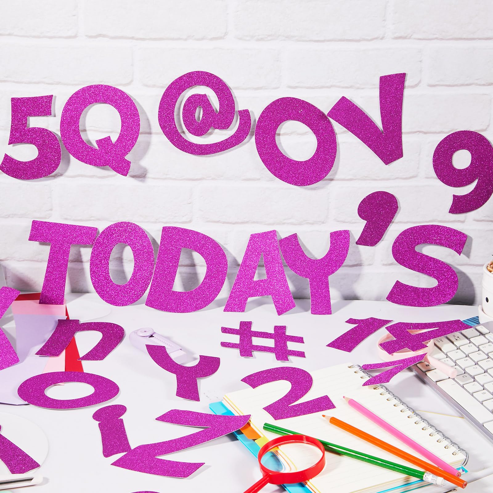 Snapklik.com : Colarr 216 Pcs Glitter Bulletin Board Letters For ...