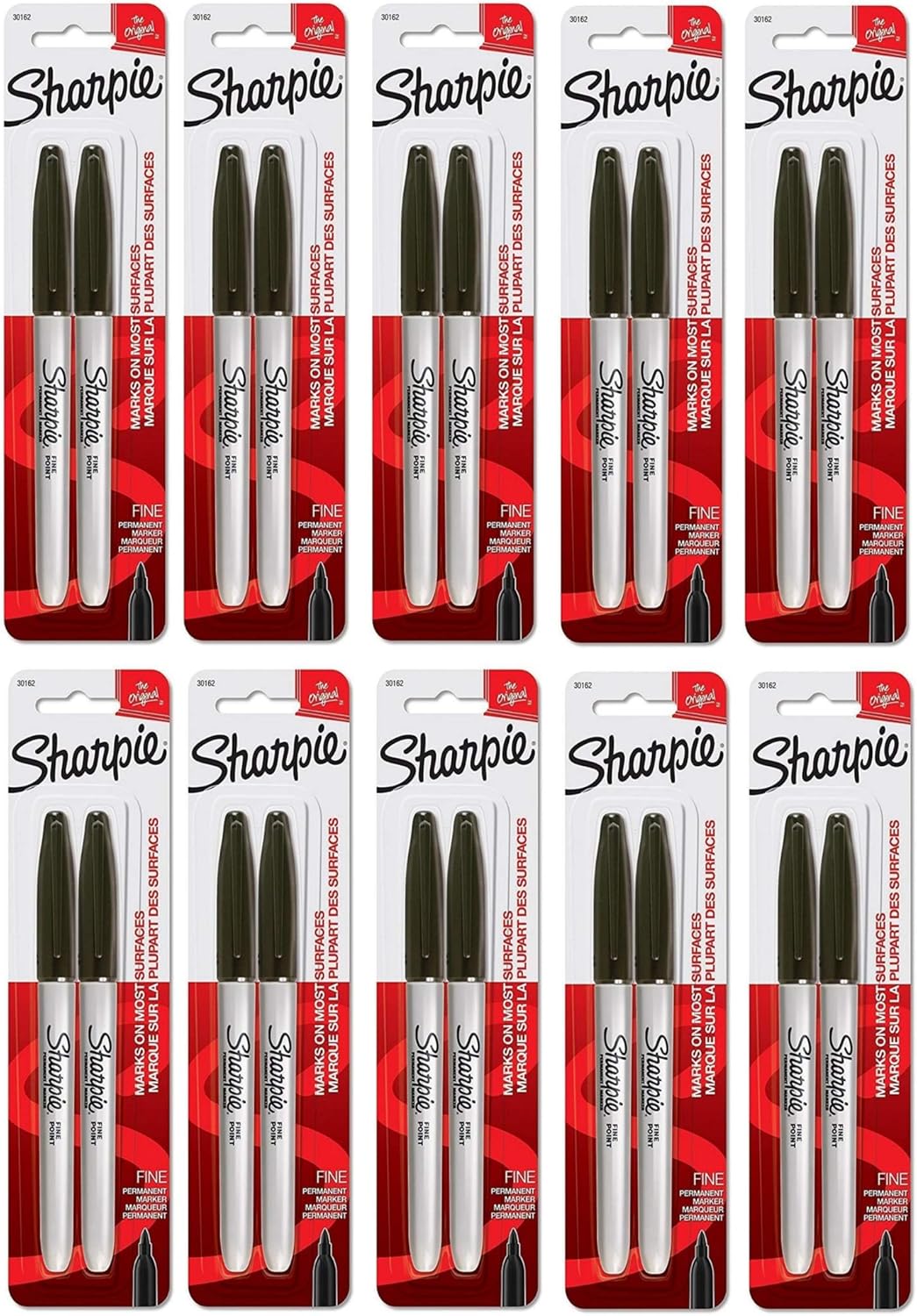 Amazon.com : Sharpie 30162PP Fine Point Permanent Markers, Black ...