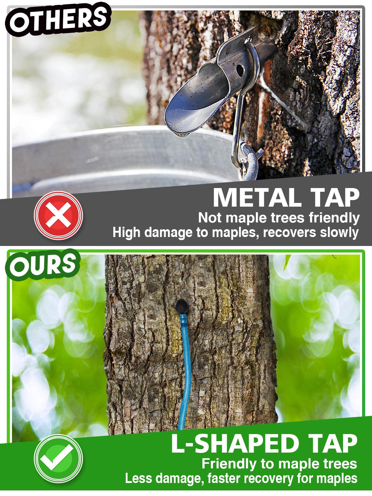 Snapklik.com : 10 Set Maple Syrup Tapping Kit - Reusable 3 Ft Food ...