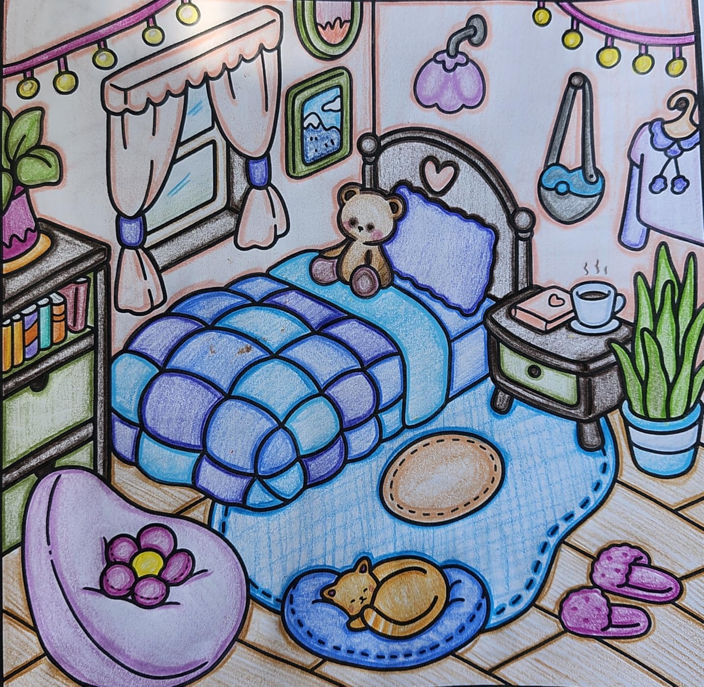 Little Corner: Coloring Book for Adults and Teens, Super Cute Designs ...