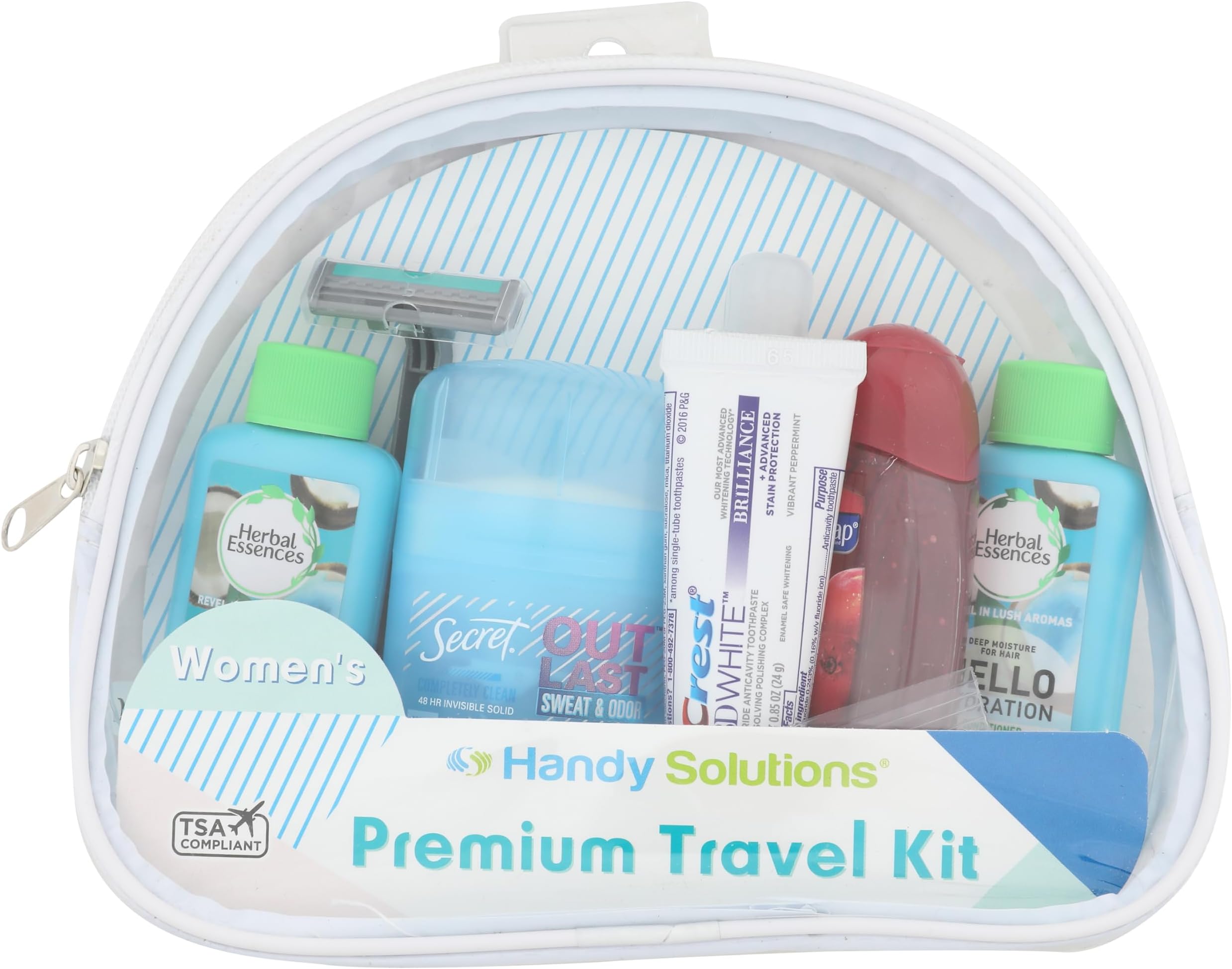 Amazon.com : Handy Solutions 10 Piece Resealable Men's Travel Kit ...