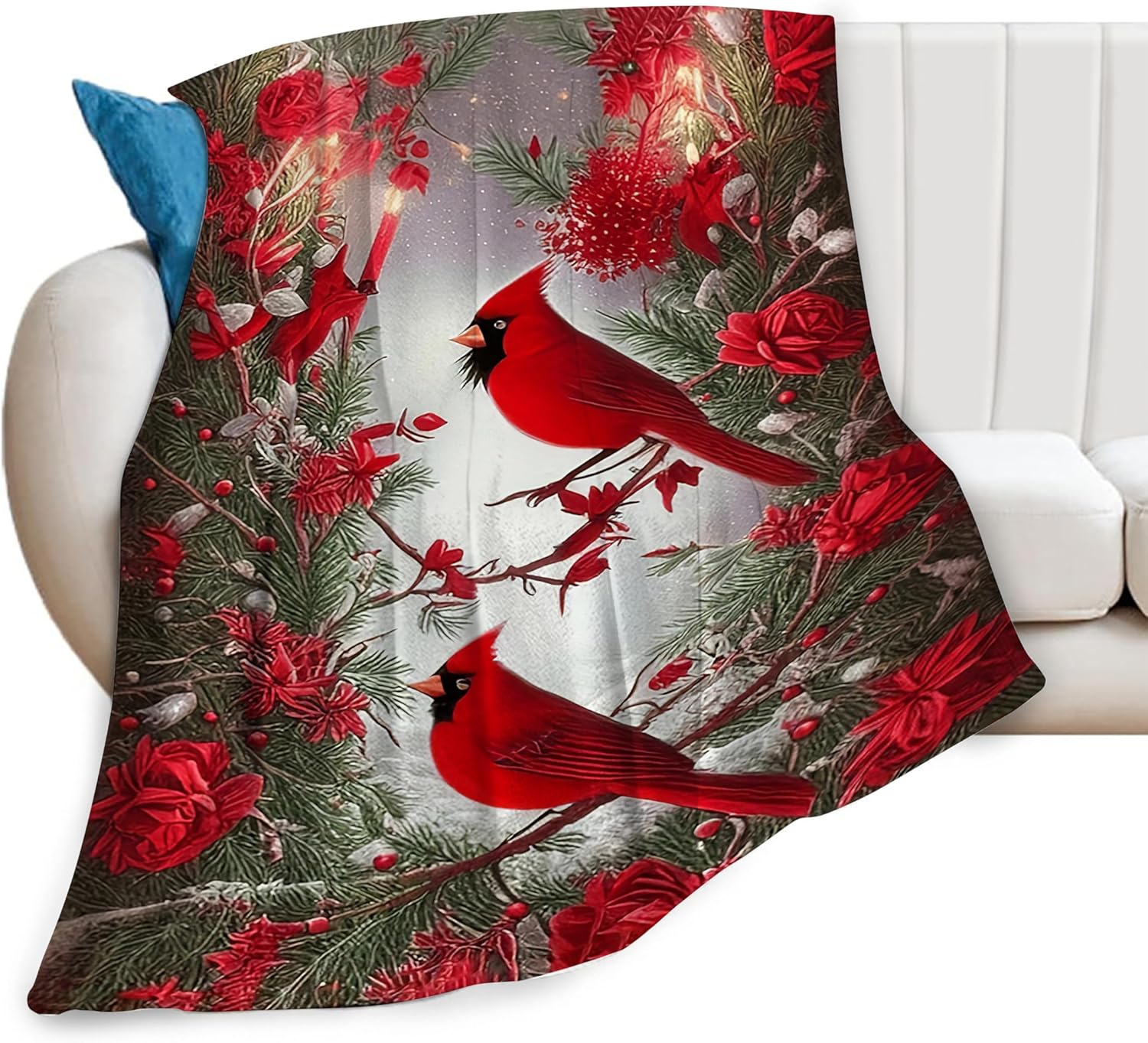 Amazon.com: Cardinal Blanket Soft Cozy Cardinal Plush Throw Blanket ...