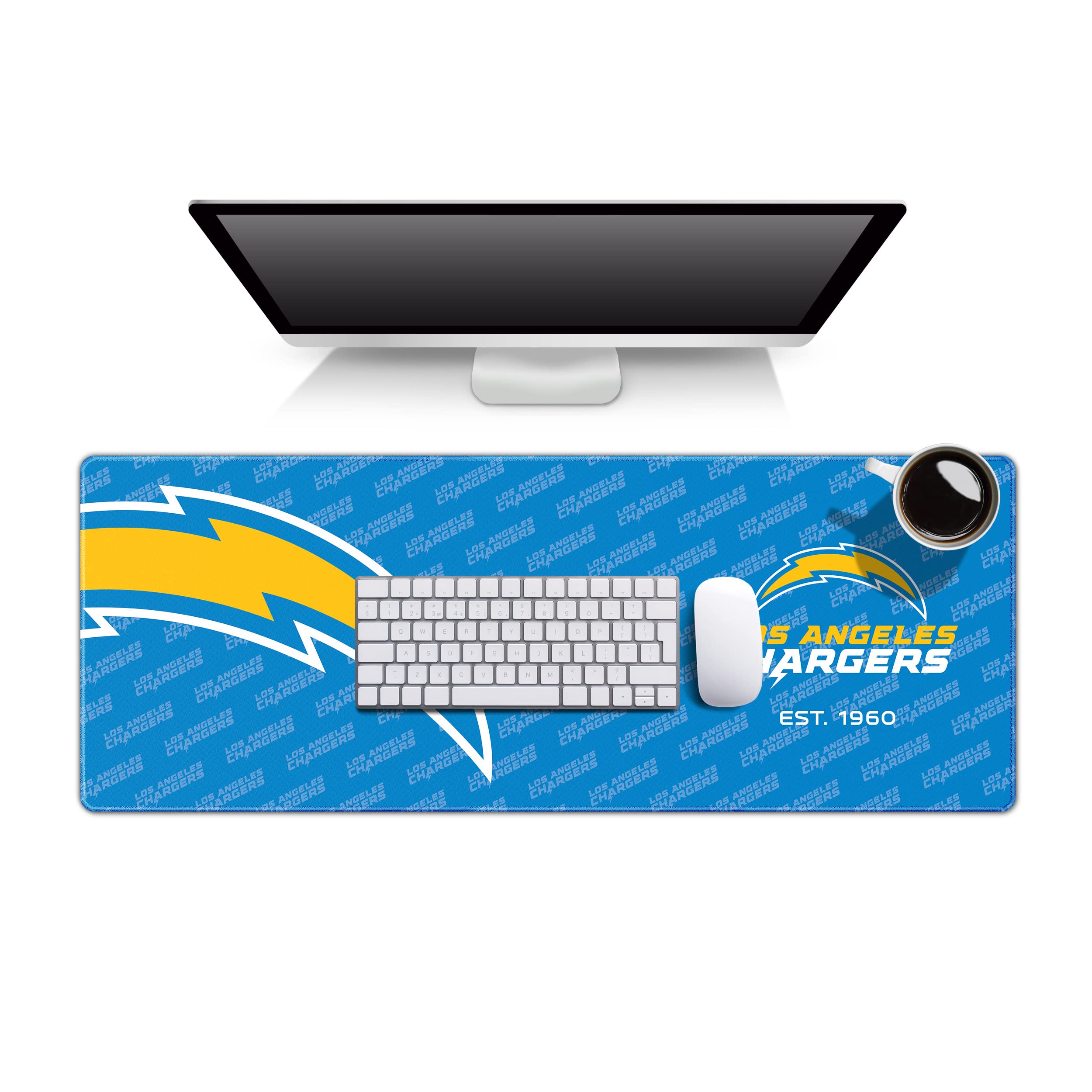 Snapklik.com : NFL Los Angeles Chargers Logo Series Desk Pad SMU