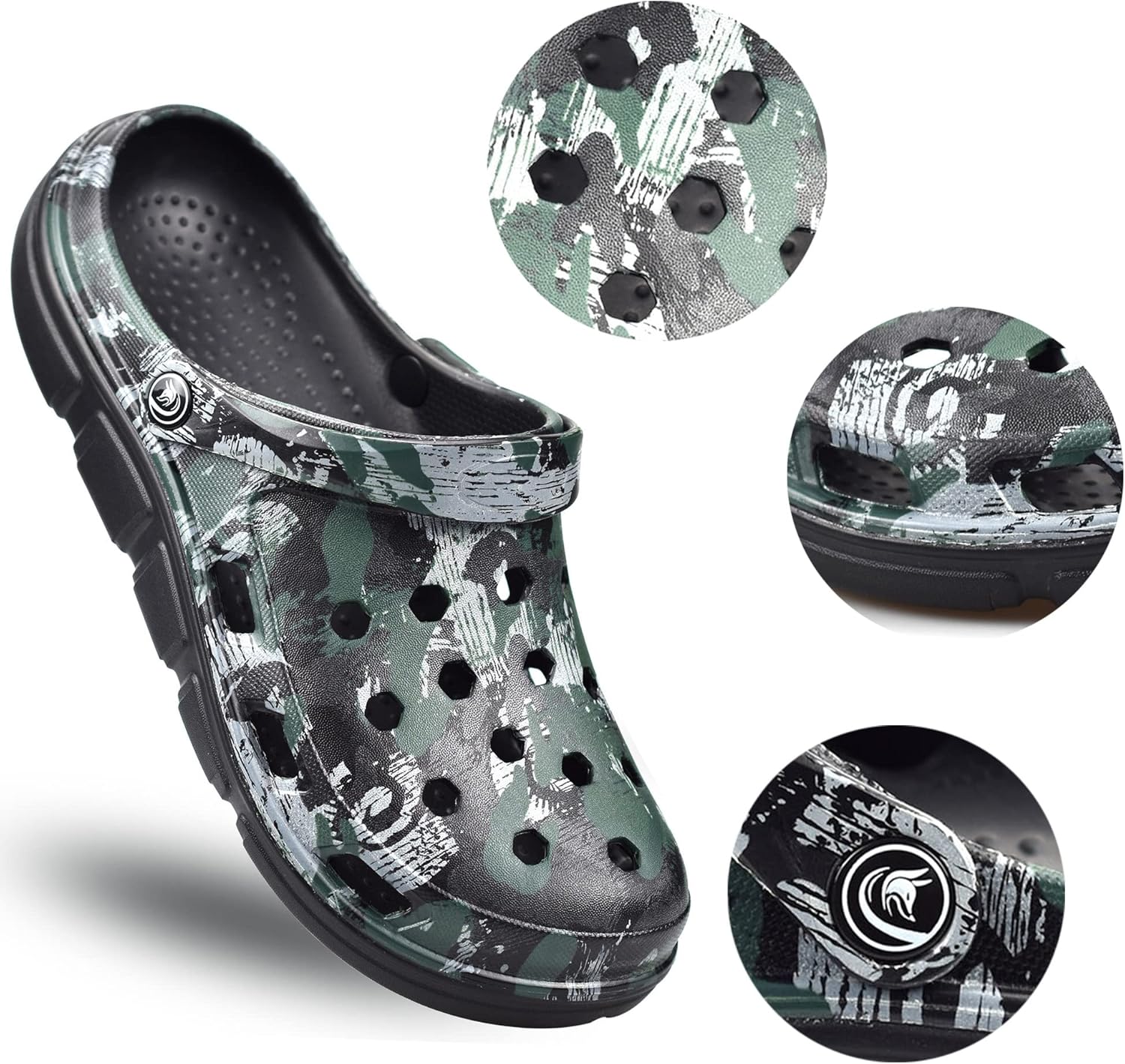 PIMIO Garden Clogs for Women and Men,Slip On Work Shoes with Arch ...