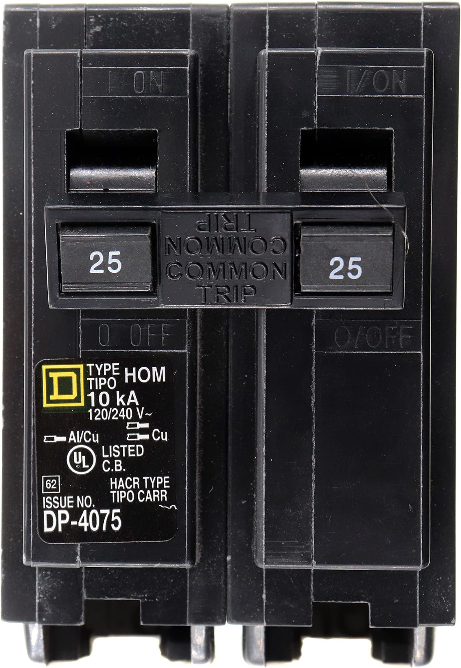 SCHNEIDER ELECTRIC 120/240-Volt 20-Amp HOM220 Miniature Circuit Breaker ...