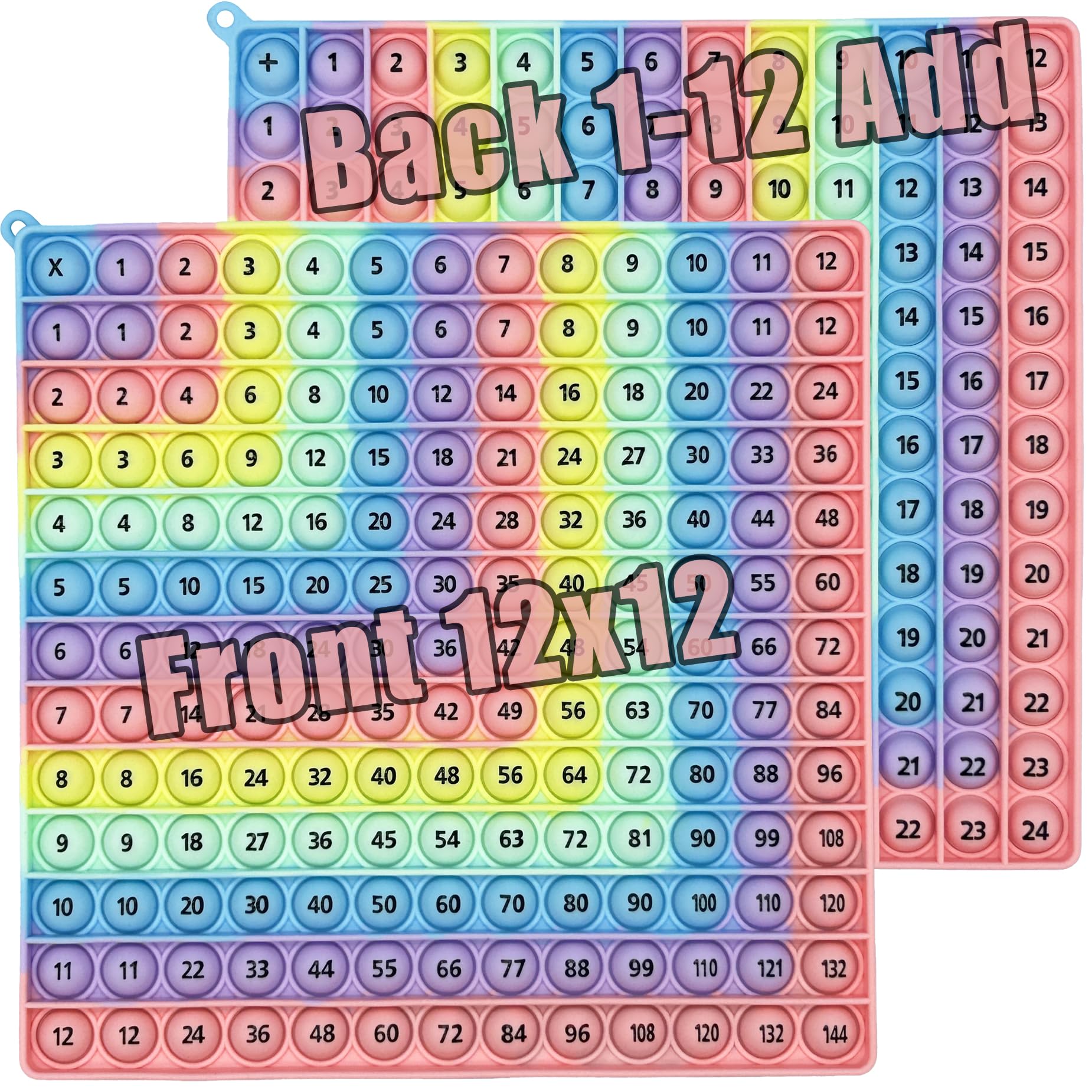 Multiplication 12x12 Addition 1 12 Math Fidget Popper Learn ...
