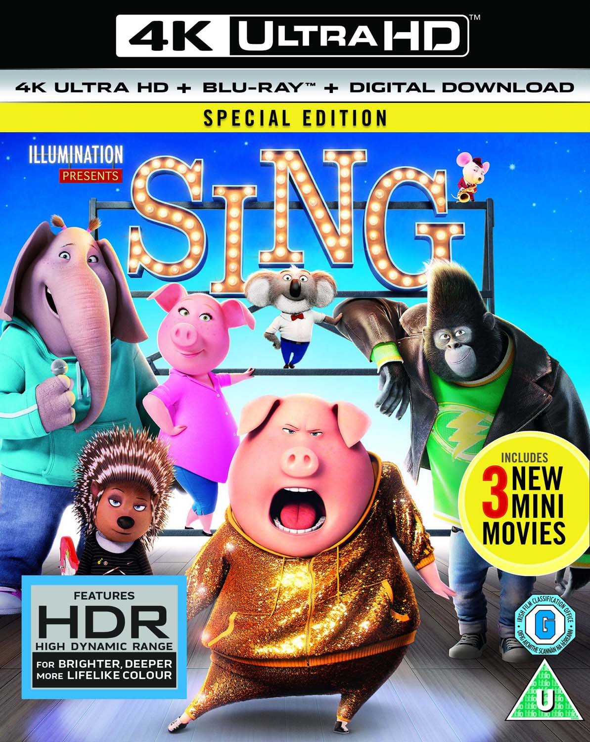 Sing (+ Uv) (2 4k Ultra-HD + Blu-Ray) [Edizione: Regno Unito] [4k Ultra ...