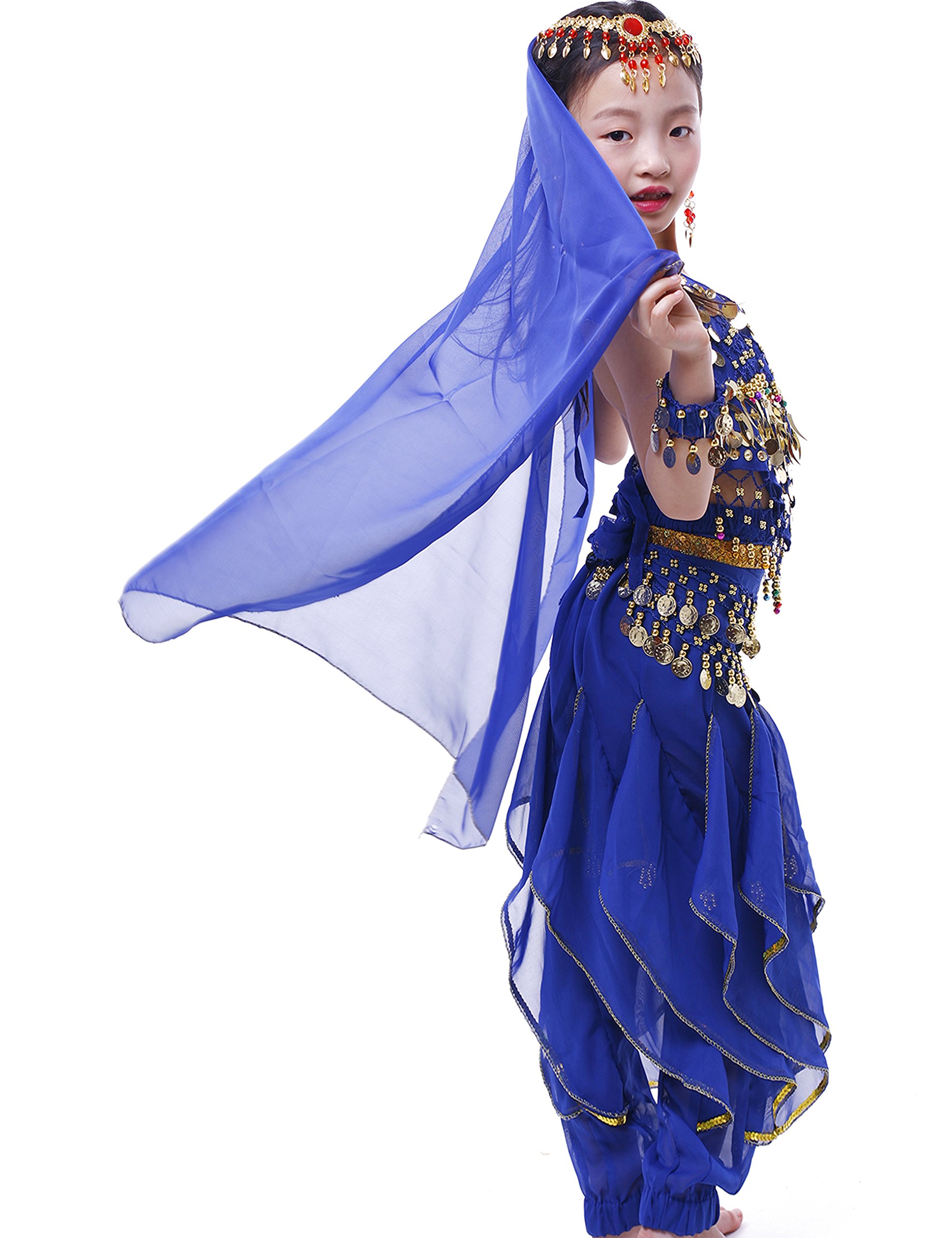 Girls Genie Costume India Belly Dance Arabian Princess Halloween ...