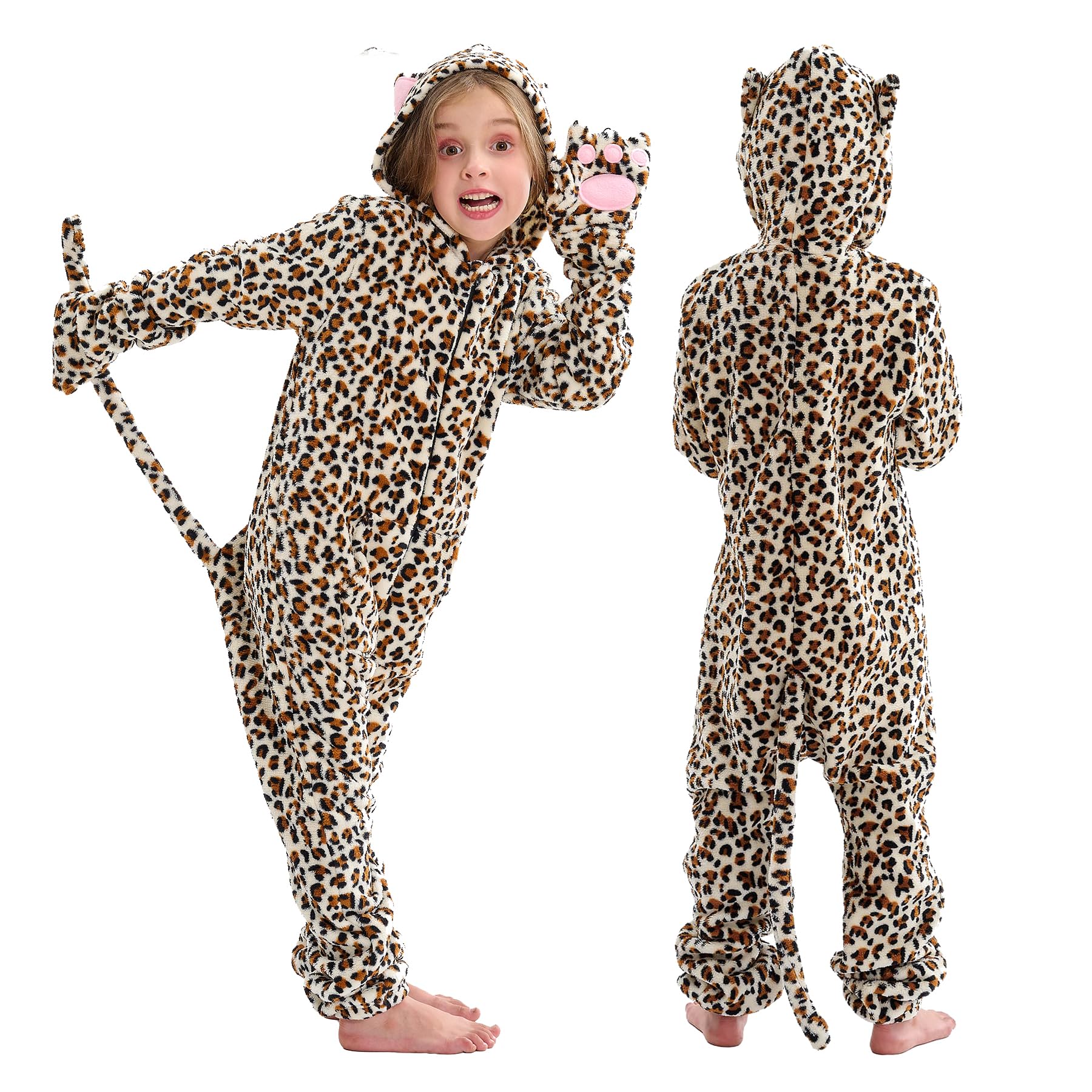 Snapklik.com : Cheetah Costume Kids Halloween Cosmtume Unisex Animal ...