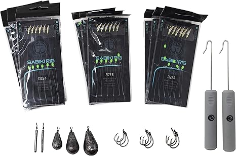 Amazon.com : Black Anchor Saltwater Sabiki Kit - 2 Floating Dehookers ...
