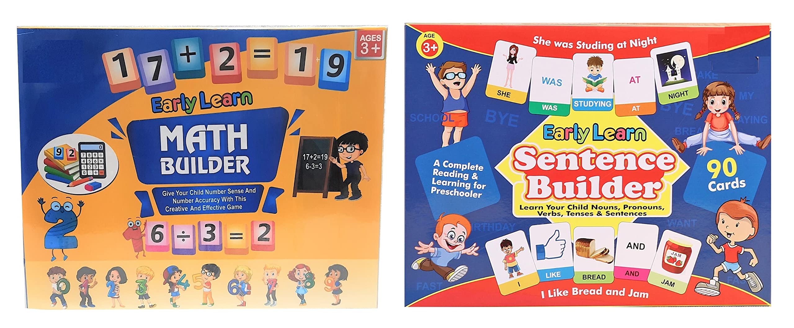 Buy JOY STORIES Sentence Builder Game with 90 Durable Flash Cards ...